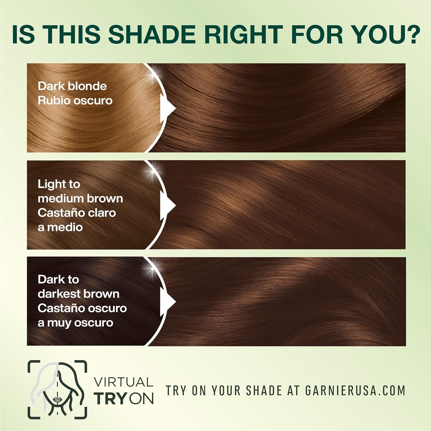 Garnier Hair Color Nutrisse Nourishing Creme 535 Medium Golden Mahogany ...