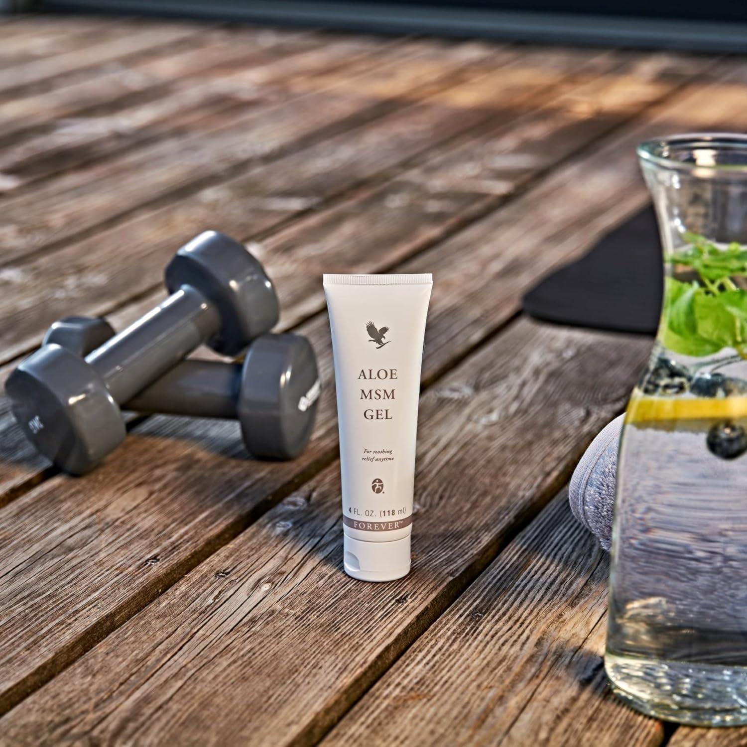 Forever Aloe MSM Gel - 40% Aloe Vera Sulfur Ointment for Athletes ...