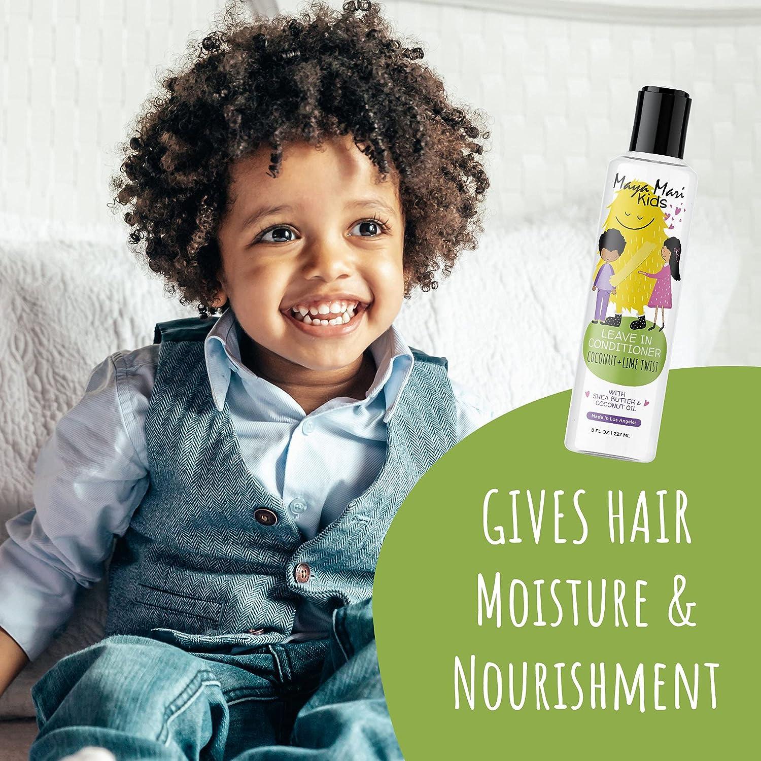 MAYA MARI Kids Leave-in Conditioner - Coconut Oil, Shea Butter, Marula ...