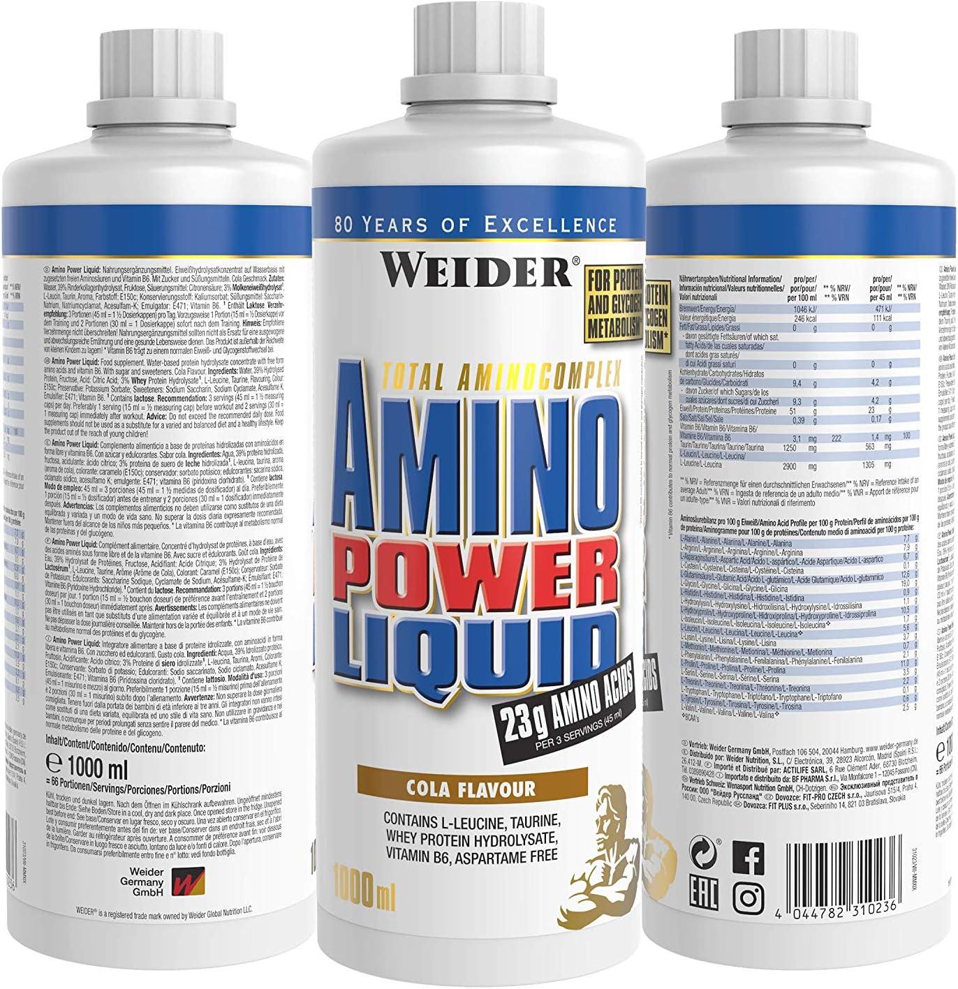 Weider Amino Power Liquid - High Dose Essential Amino Acids Pre Intra ...