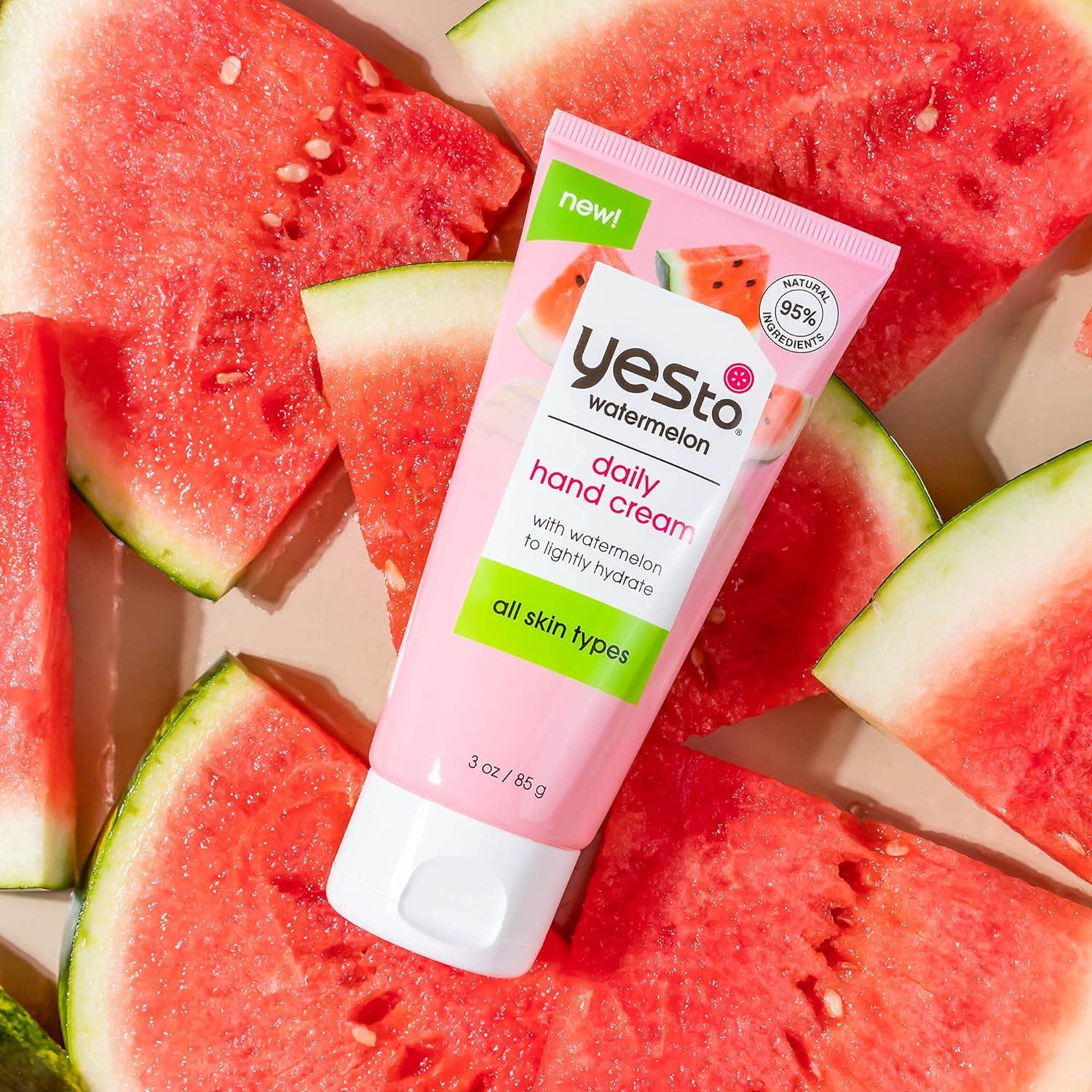 Yes To Watermelon Hand Cream - Hydrating & Creamy Texture, Instant ...