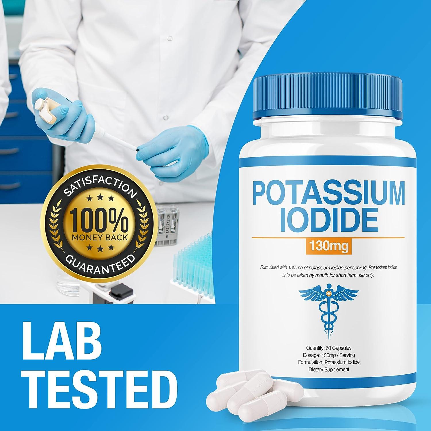 Potassium Iodide Tablets 130 mg KI Potassium Iodide Thyroid and ...