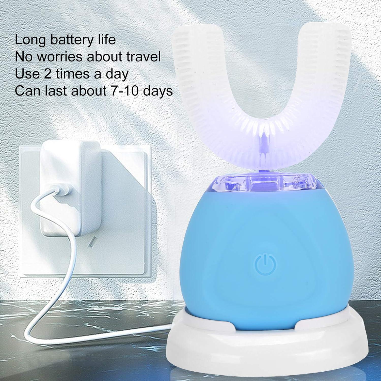 Automatic Ultrasound Toothbrush | 360 U-Shaped Electric Toothbrush for ...