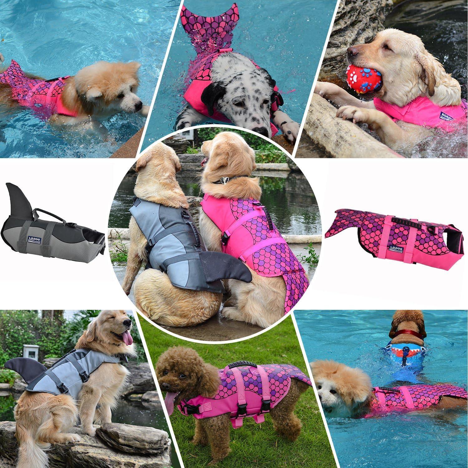 Shop Cit toile Dog Life Jacket - Mermaid Tail Vest for Small Medium ...