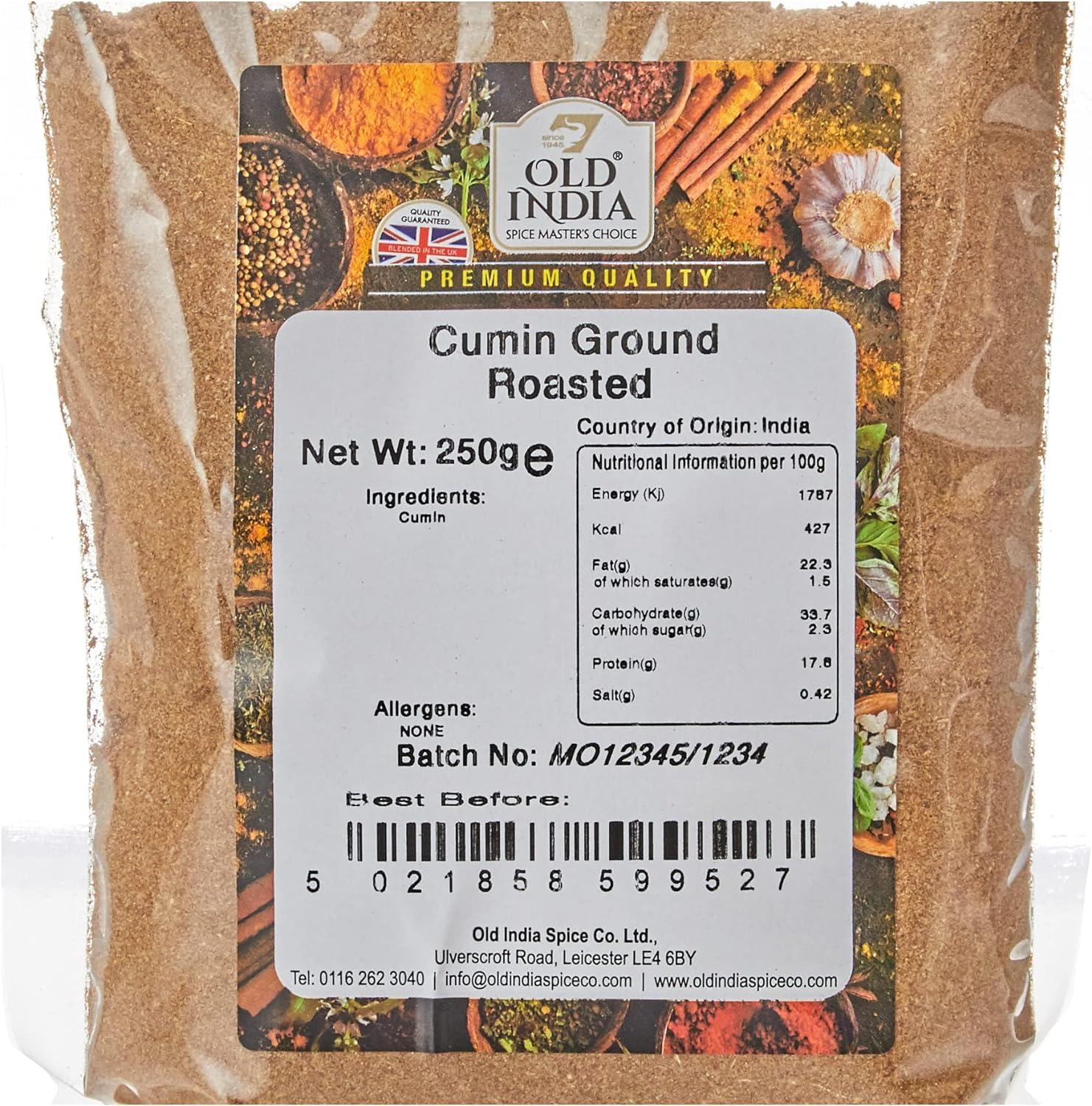 Old India Cumin Ground Roasted 250g - Authentic Indian Spice Blend ...