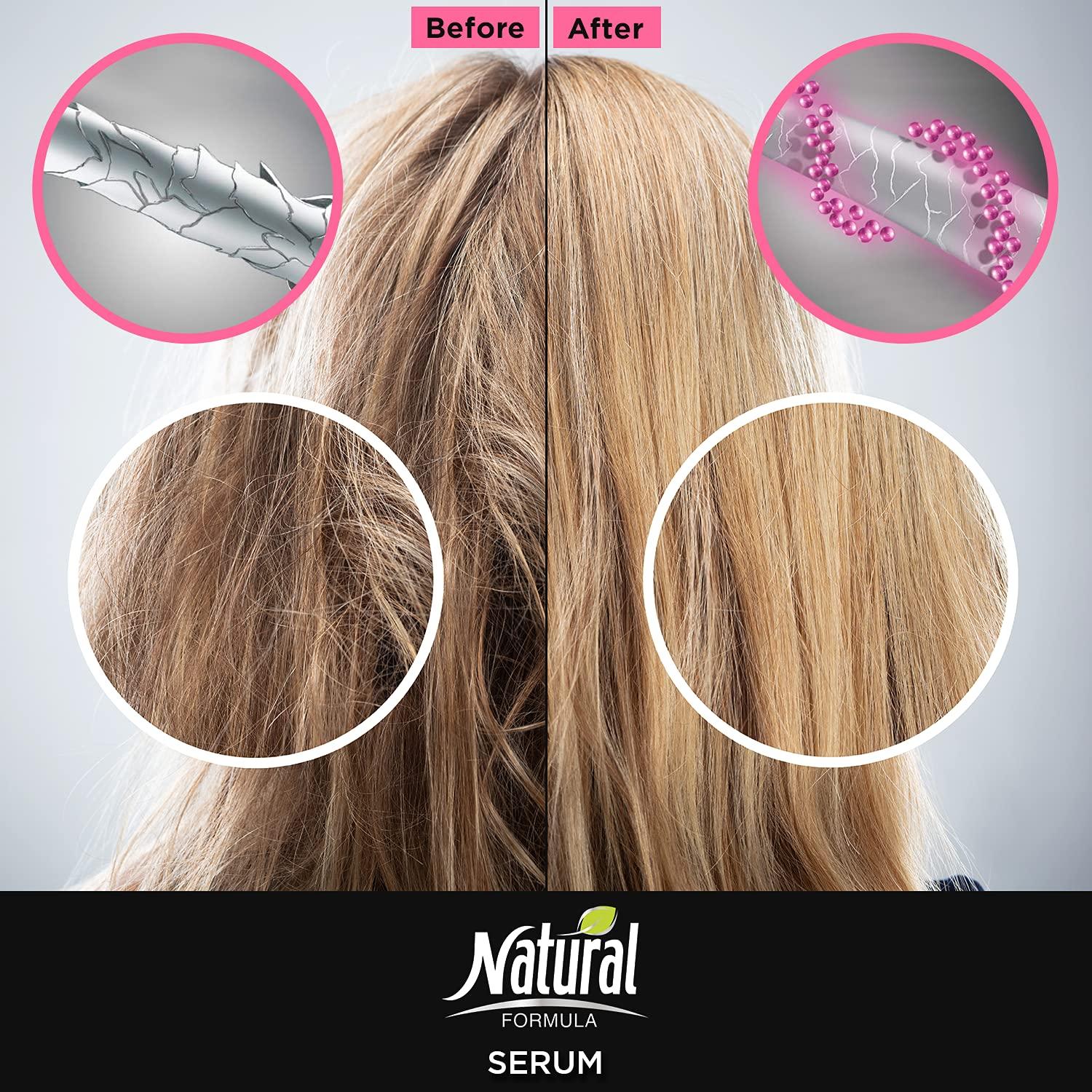 Natural Formula Intense Hair Serum for Dry, Damaged, and Color-Treated ...