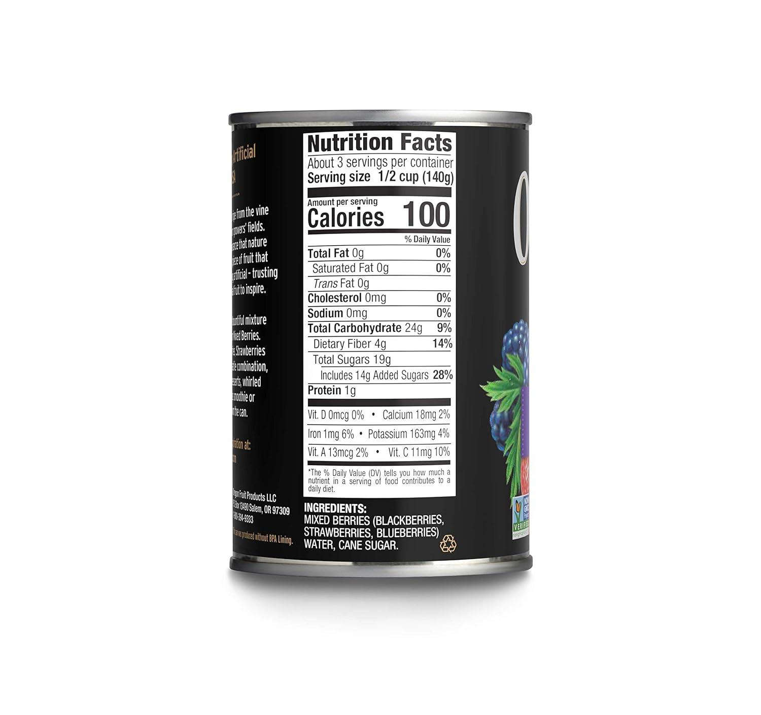 Oregon Fruit Mixed Berries 14.6 Oz Can (Pack Of 4) | Buy Now in ...