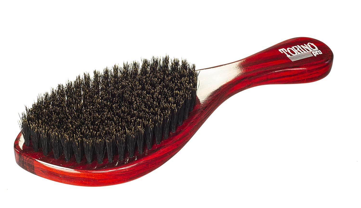 Torino Pro Wave Brush #11 - Medium Soft Curve 100% Boar Bristles for ...