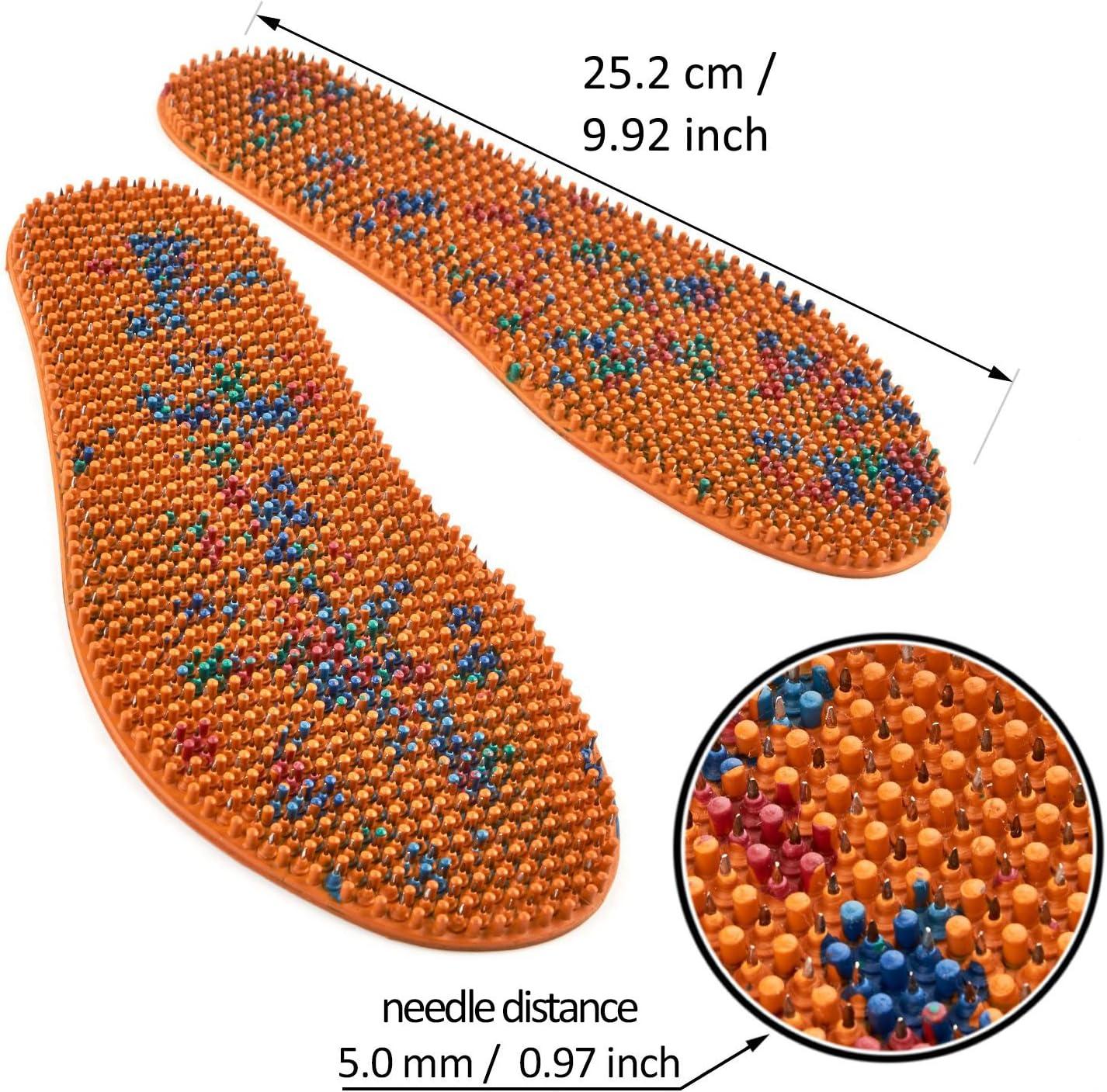 LYAPKO Acupuncture Insoles Foot Therapy | 1492 Needles, US W8.5 M7 / EU ...