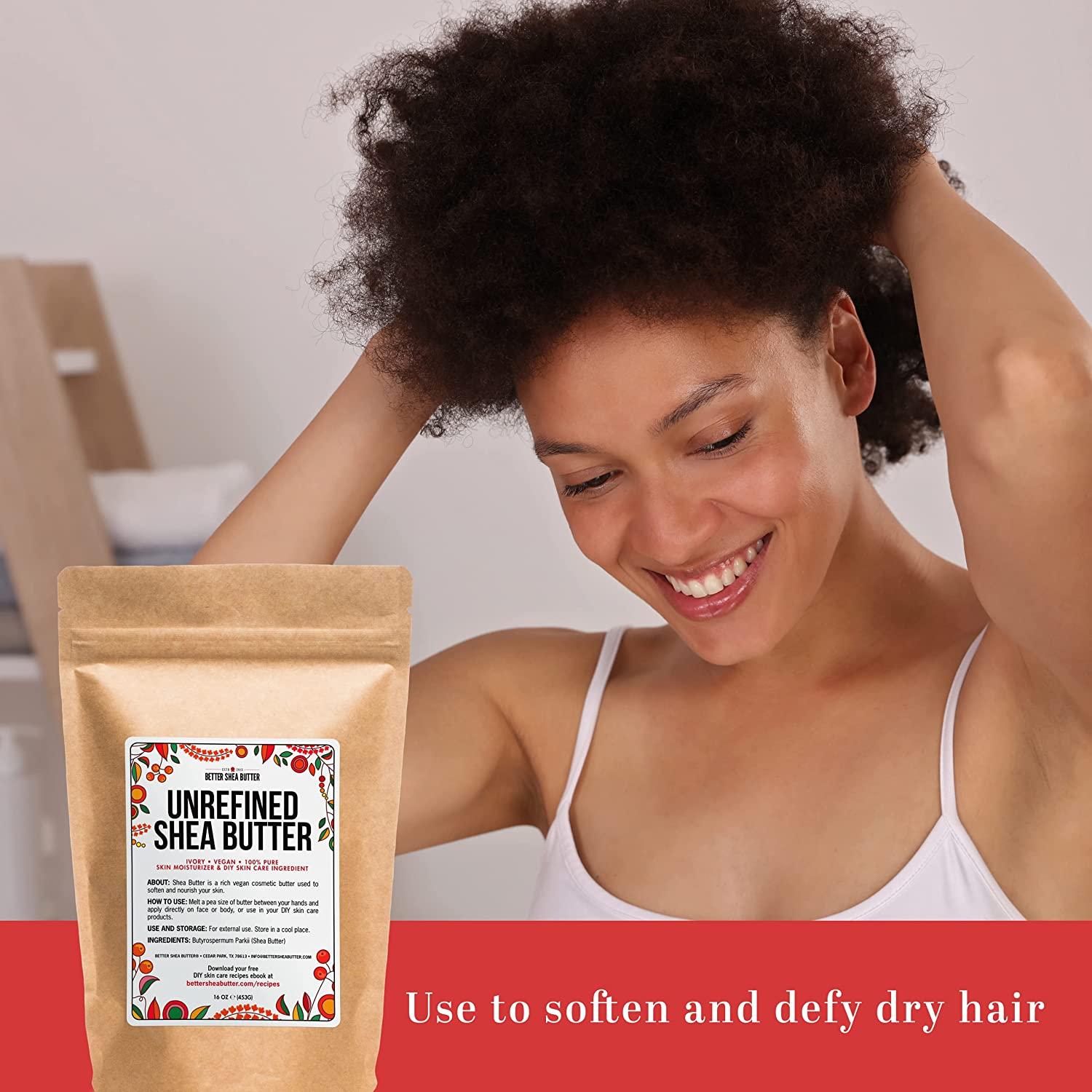 100% Pure African Raw Shea Butter | Unrefined Skin Moisturizer for Face ...
