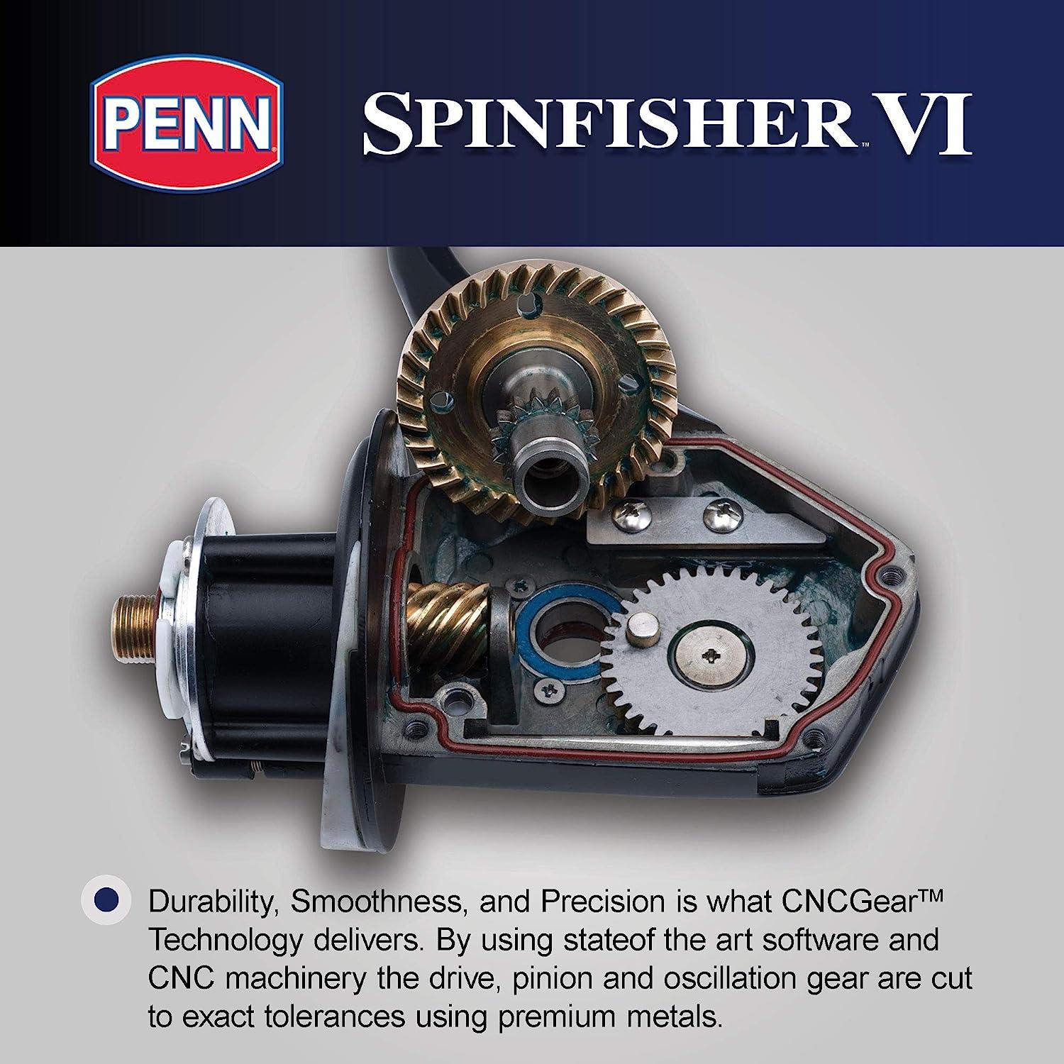 Penn Spinfisher VI 3500 Spinning Fishing Reel - Ultimate Performance ...