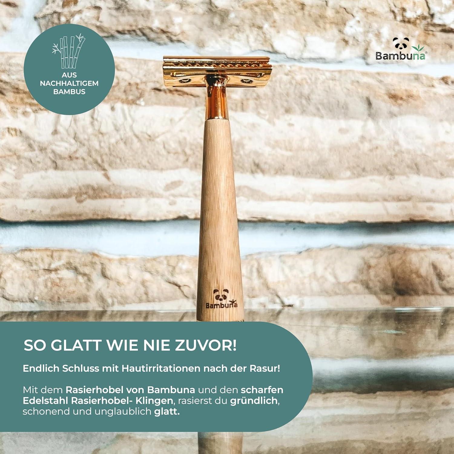 Bambuna Razor Plane Set - Sustainable Safety Razor for Men & Women | 5 ...
