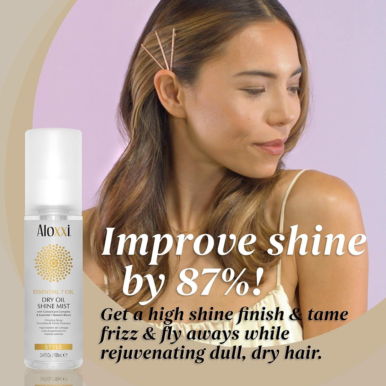 Aloxxi Essential 7 Dry Oil Shine Mist 3.4 oz - Lightweight Hair Mist ...