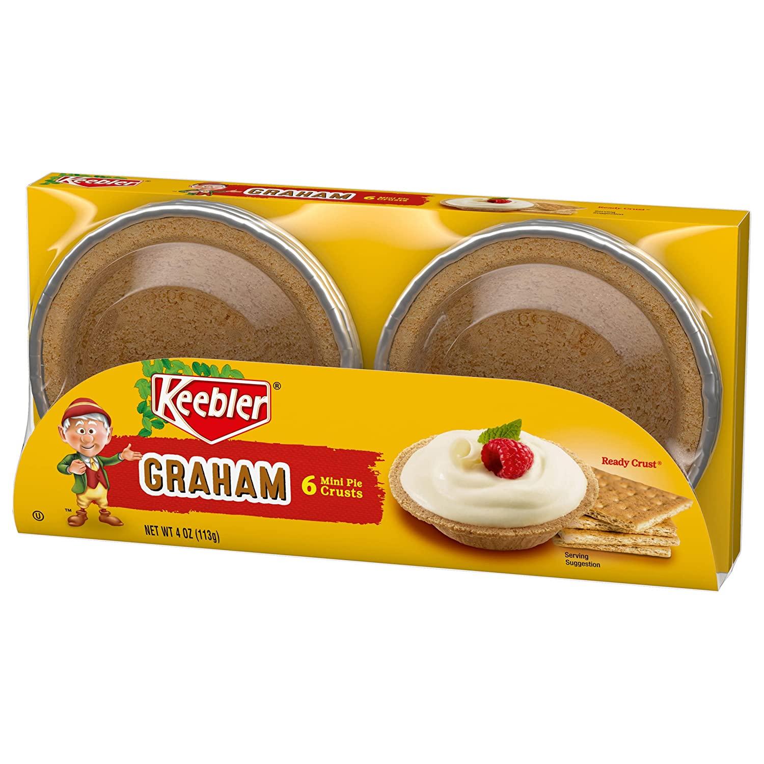 Keebler Ready Mini Pie Crusts - Graham Cracker - 4 oz (Pack of 6 ...
