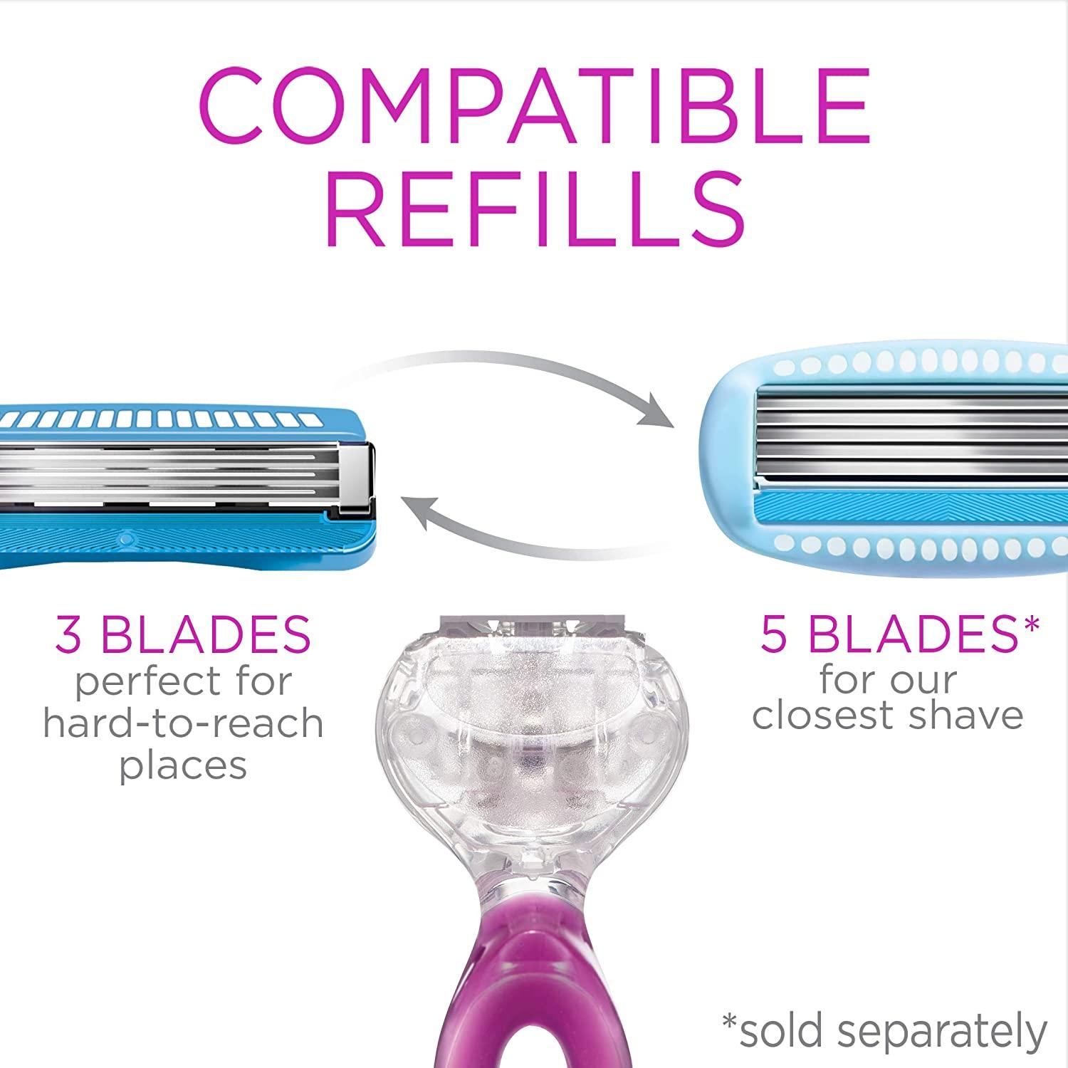 Schick Hydro Silk 3 Razors for Women + 2 Refill Blades | Buy Now with ...