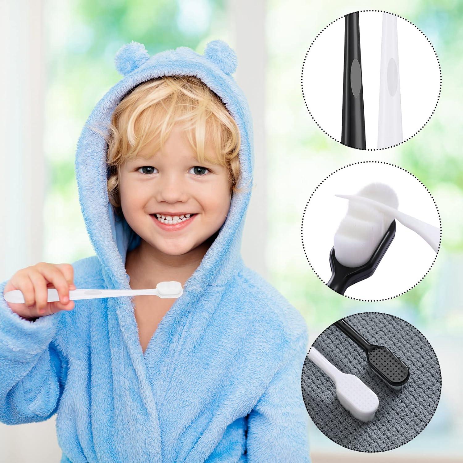 Patelai 10-Pack Soft Nano Toothbrushes for Sensitive Teeth & Gums ...