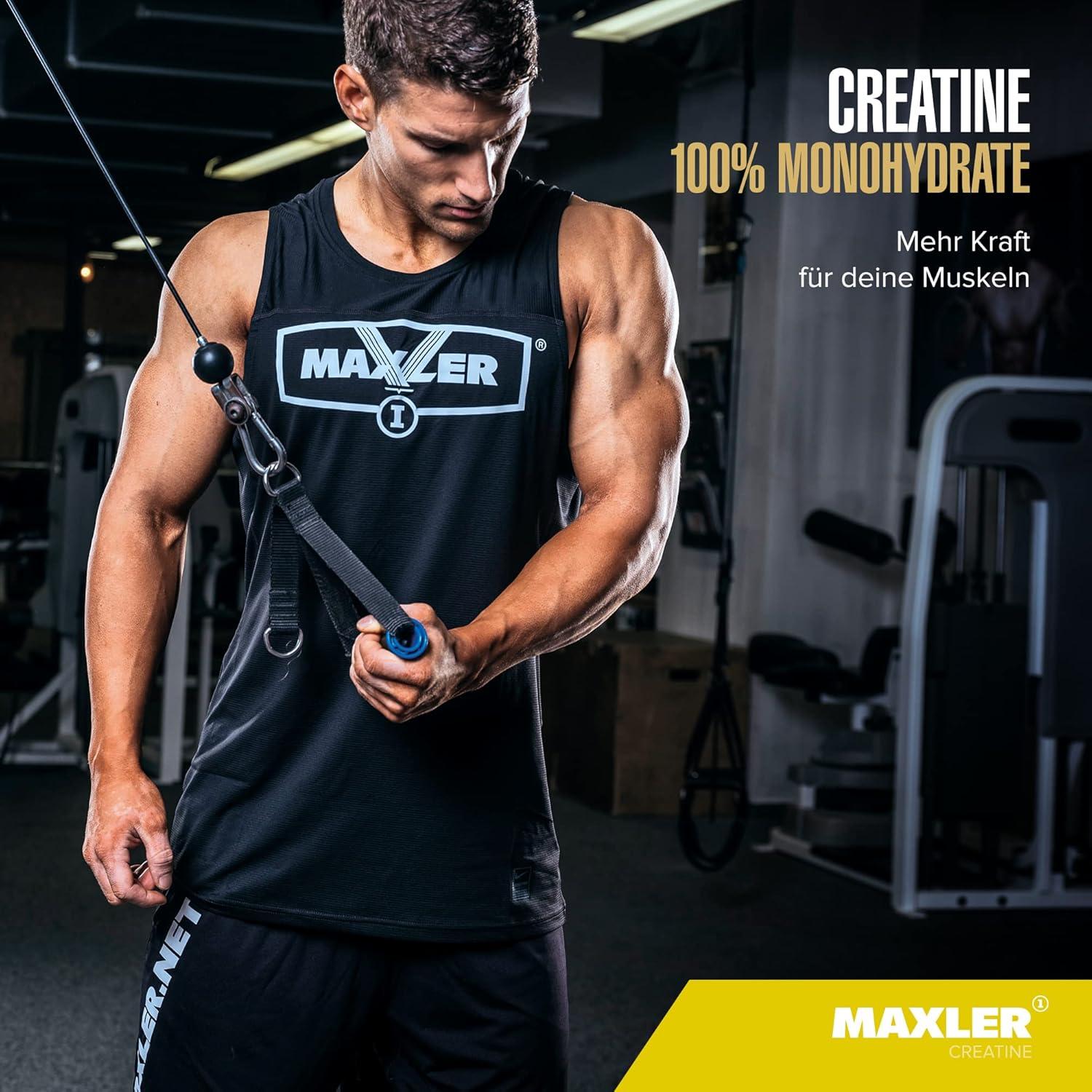 Maxler 100% Creatine Monohydrate 300g - Vegan Tasteless 100 Portions ...