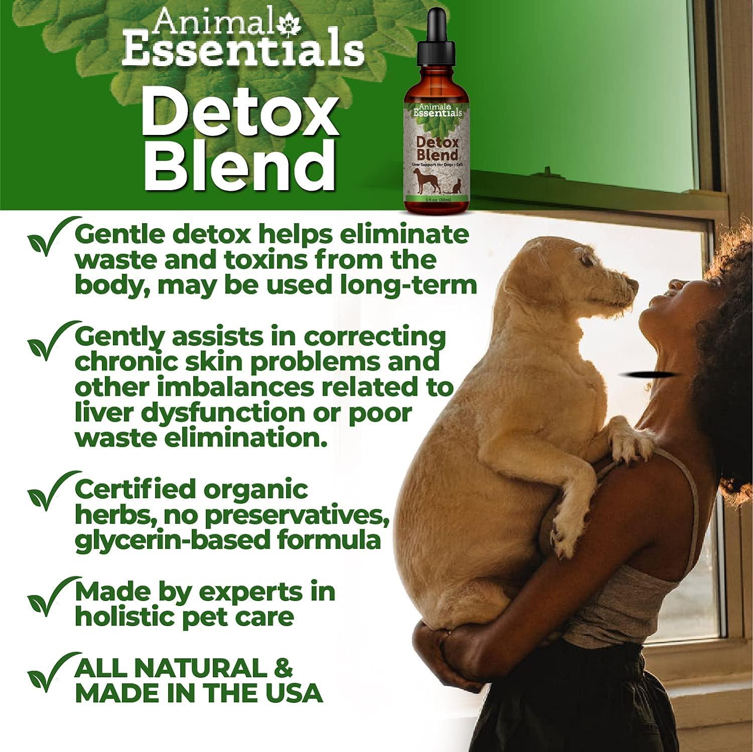 Animal Essentials Detox Blend Liver Support for Dogs and Cats - 2 fl oz ...