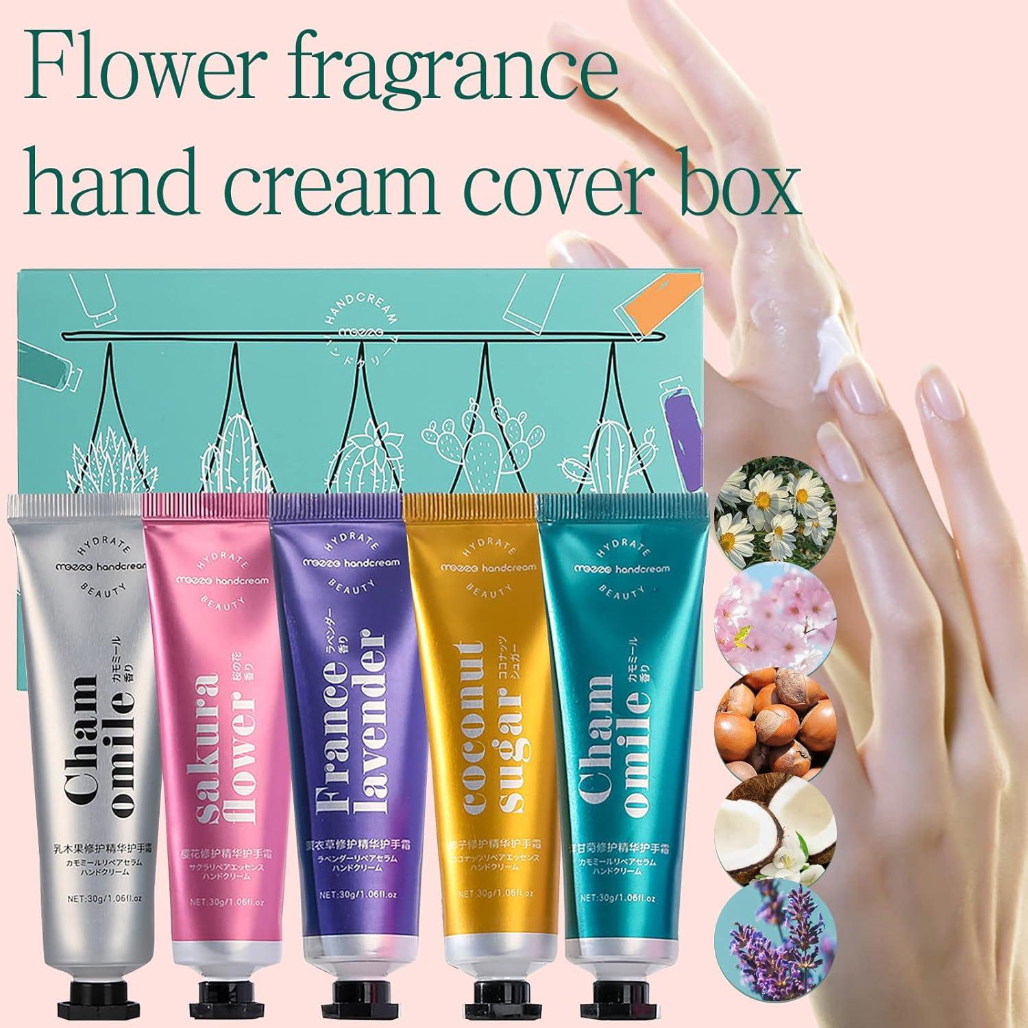 YUECI 5 Hand Cream Set - Magical Packaging Plant Fragrance for Dry ...