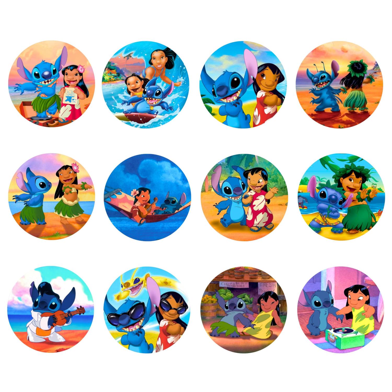 Lilo And Stitch Cupcake Toppers (PRECUT Optional) Edible Stitch Cake ...