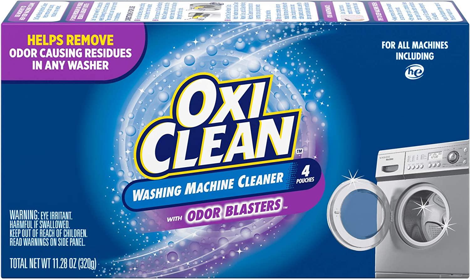 OxiClean Washing Machine Cleaner with Odor Blasters - 4 Count (Pack of ...
