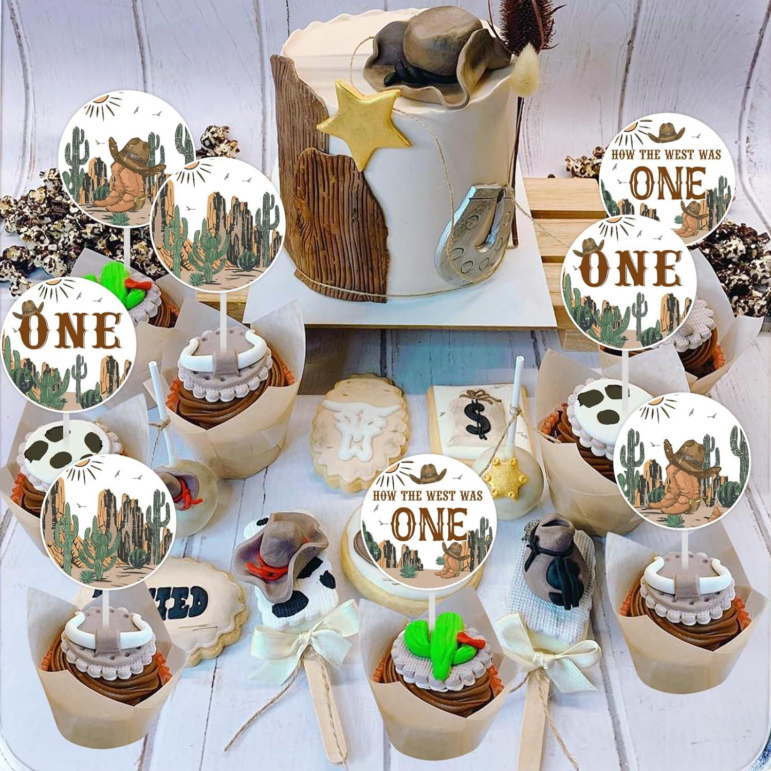 Sursurprise Western 1st Birthday Party Decorations 24PCS How The West ...