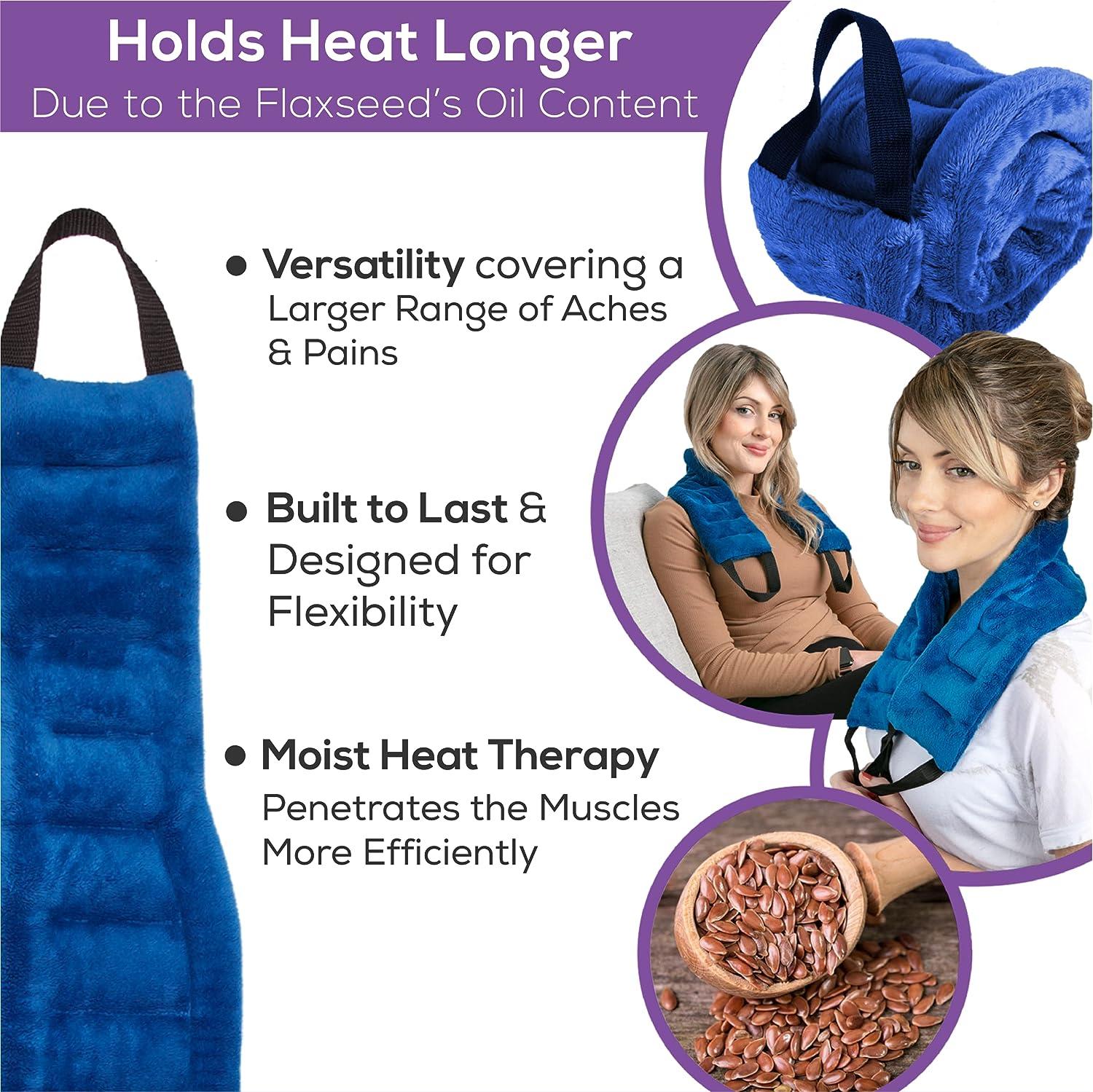 Neck Heating Pad - Microwavable for Pain Relief | Neck & Shoulder Heat ...
