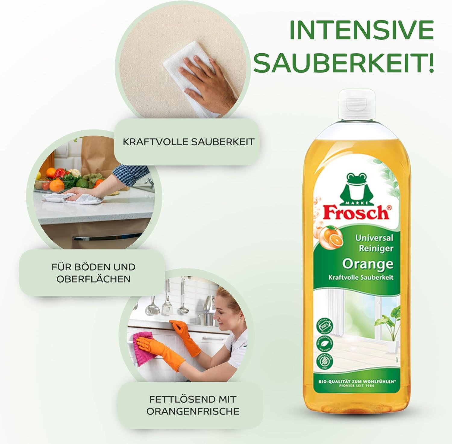 Buy Frosch Universal Cleaner Orange 750 ml (8 Pack) - Eco-Friendly ...