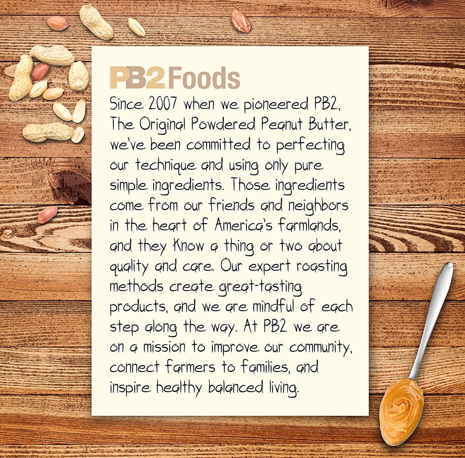 PB2 Pure Peanut Butter Powder - High-Protein Low-Fat 2 Lbs | Healthy ...