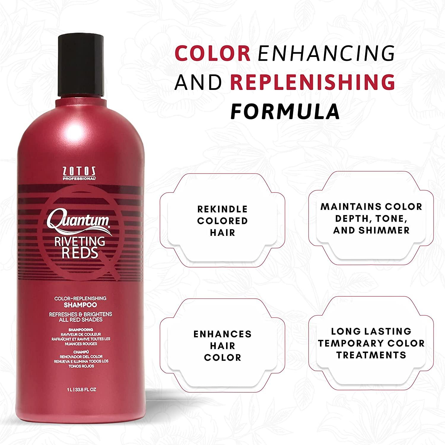 Zotos Quantum Riveting Reds Color Replenishing Shampoo & Conditioner ...