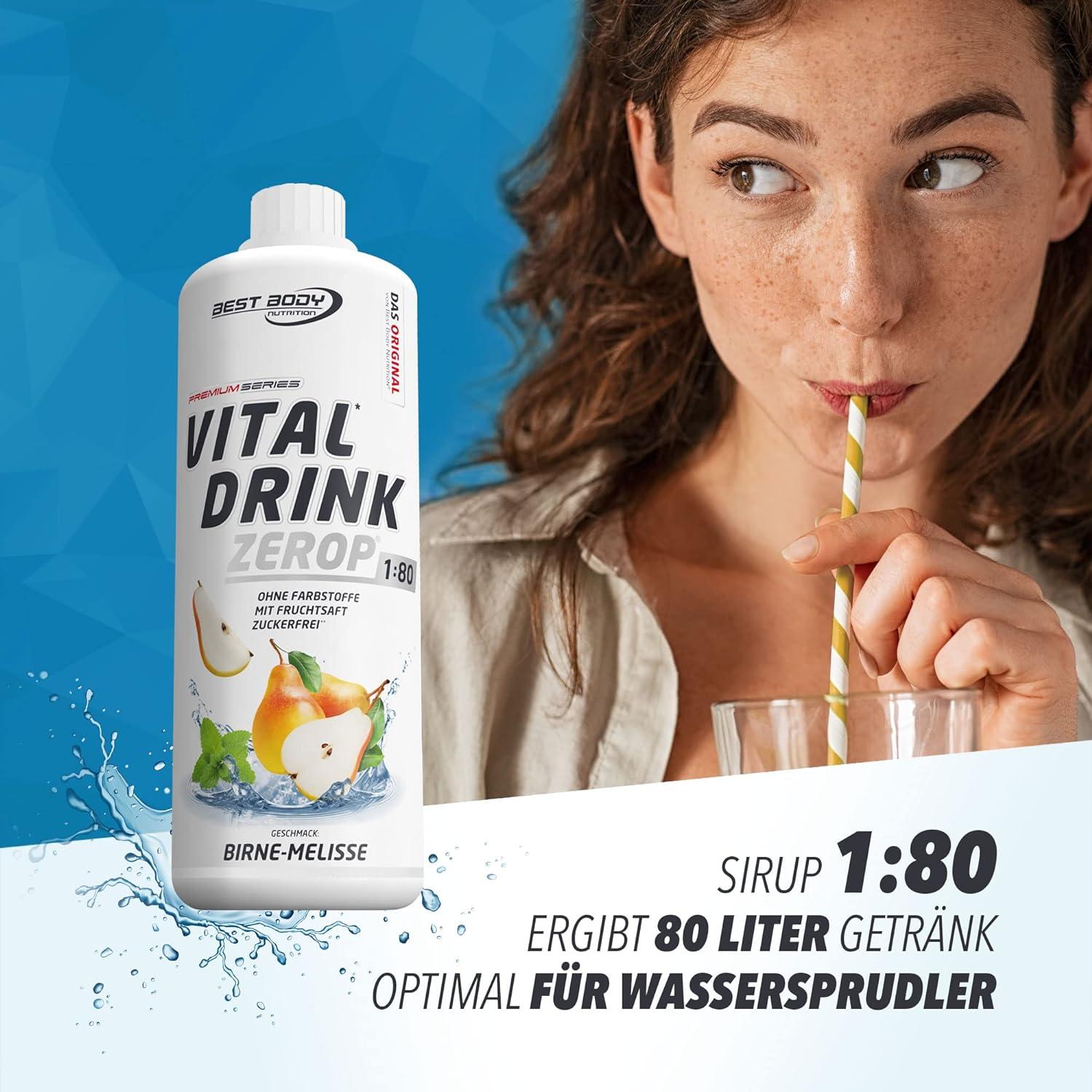 Best Body Nutrition Vital Drink Zerop - Sugar-Free Pear Melisse ...