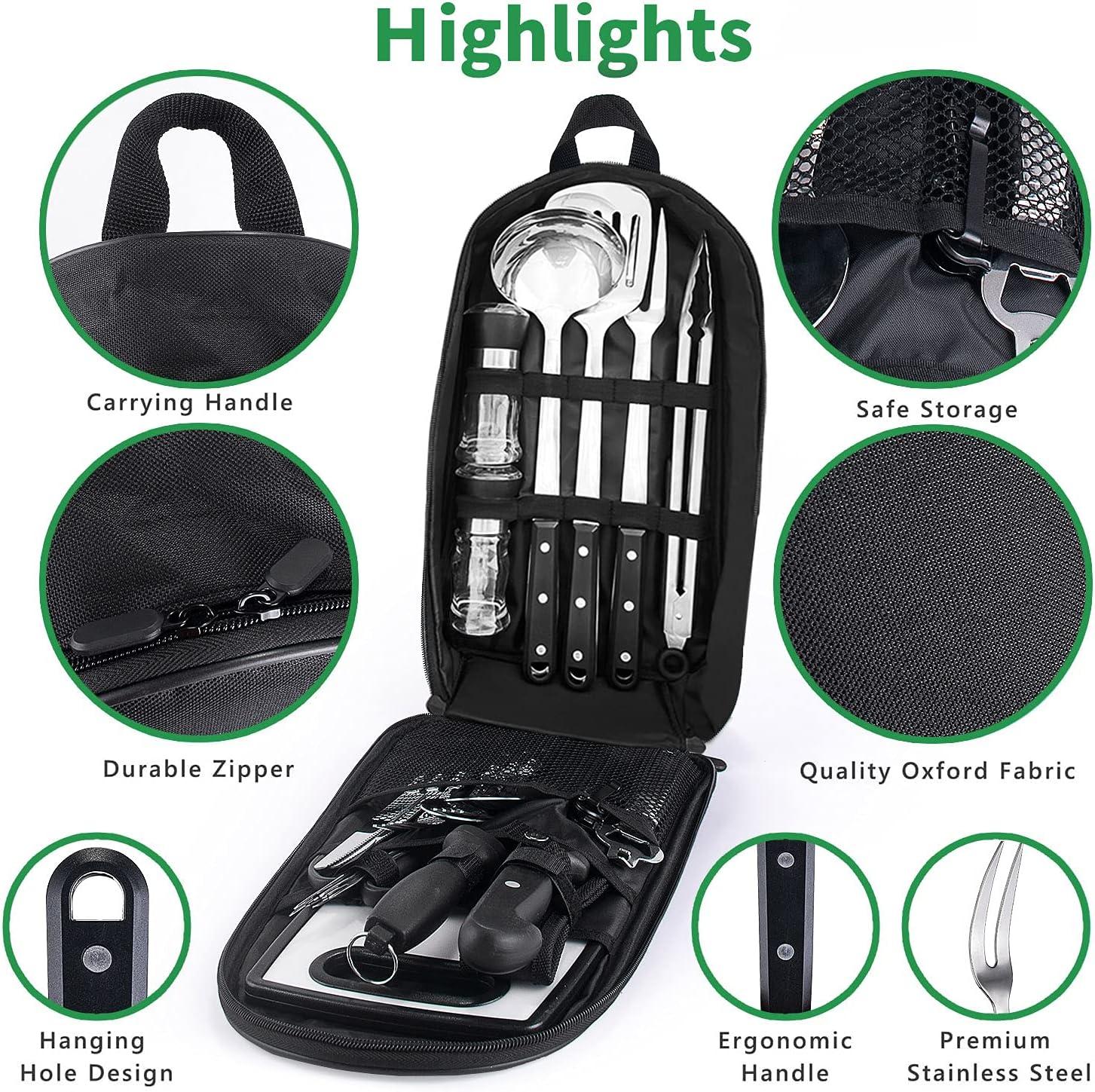 PAK Camping Cookware Set - Complete Camp Kitchen Utensils & Cooking ...