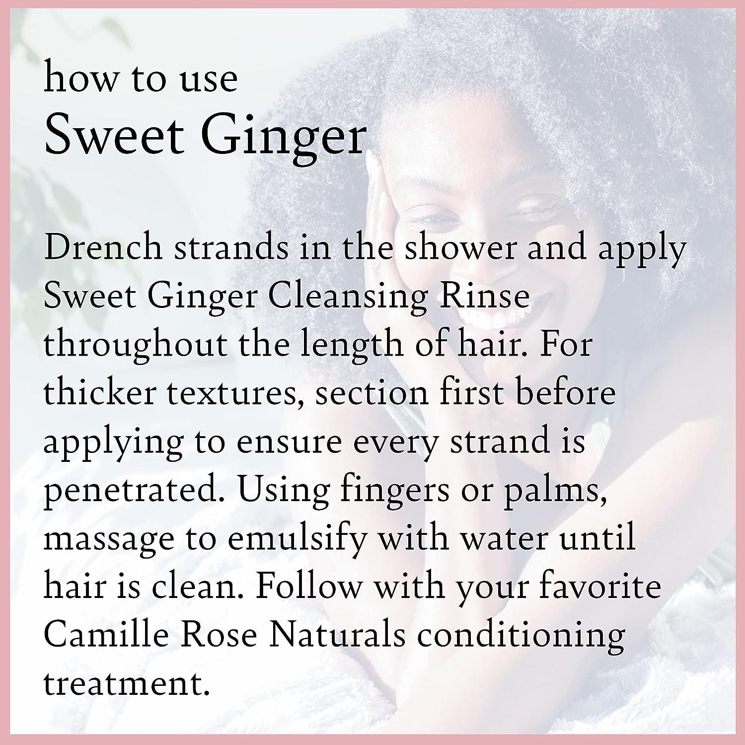 Camille Rose Sweet Ginger Cleansing Rinse 12 fl oz - Gentle Hair ...