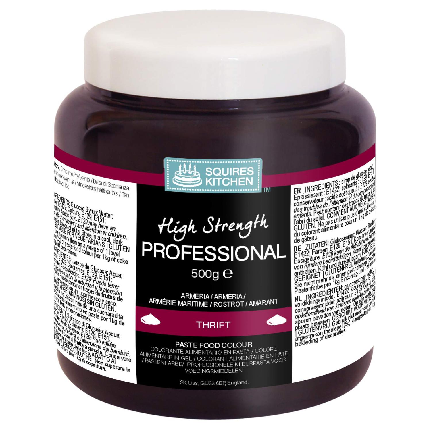 Squires Kitchen Thrift High Strength Edible Food Colour Paste 500g ...
