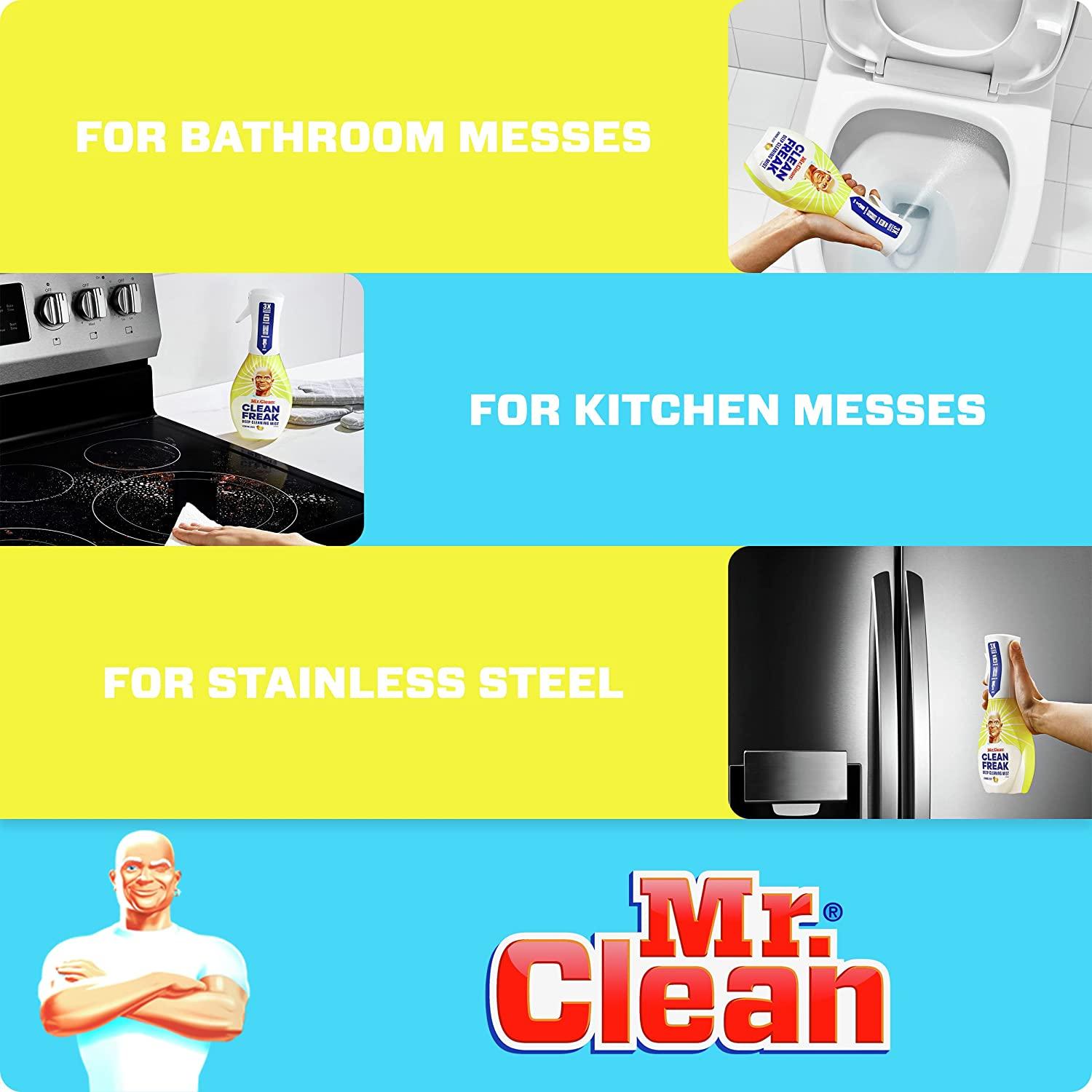 Mr. Clean Clean Freak Mist Cleaning Kit - Lemon Scent - Bathroom ...