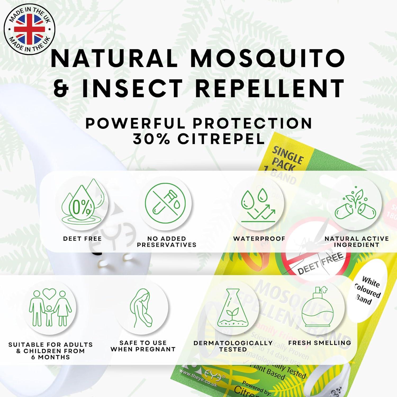 THEYE Mosquito Repellent Bracelet - Deet Free Protection for Adults and ...