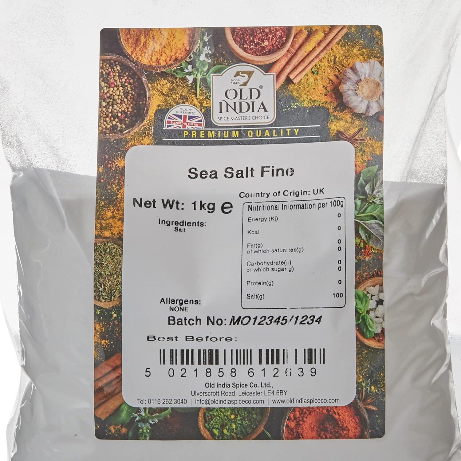 Old India Sea Salt Fine 1kg - Premium Quality Natural Salt | Buy Now ...