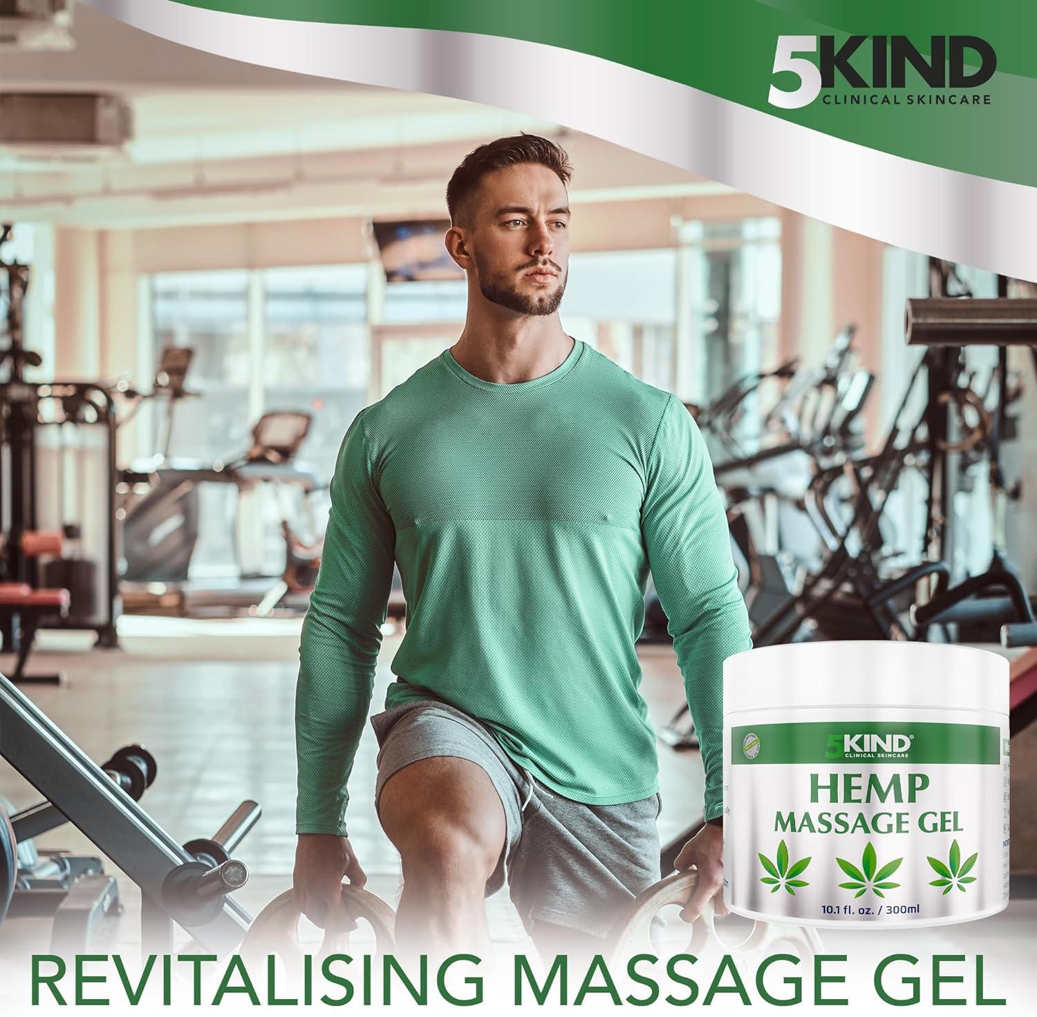 5kind Hemp Active Gel 300ml - High Strength Formula - Natural Hemp ...