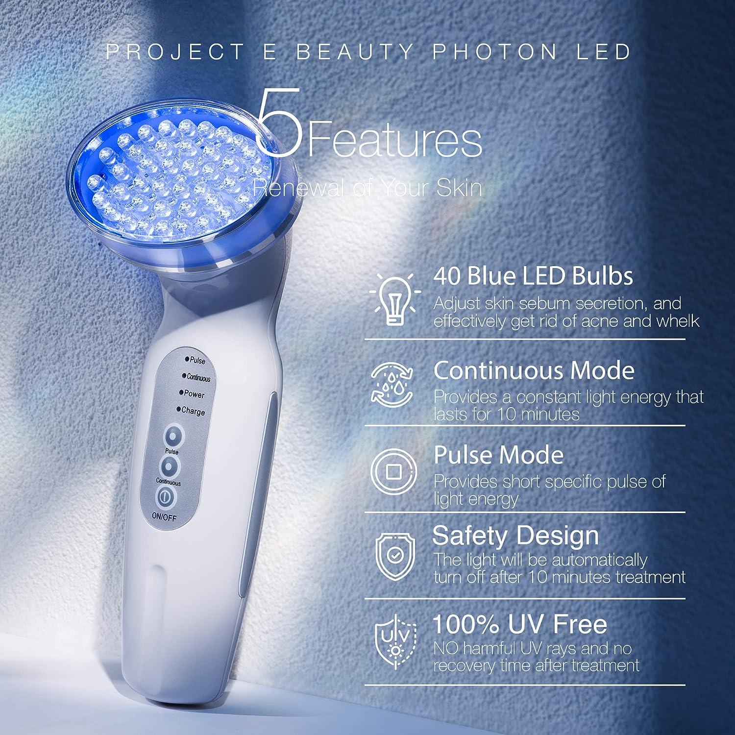 Project E Beauty Blue LED Acne Light Therapy | Anti-Acne Skincare for ...