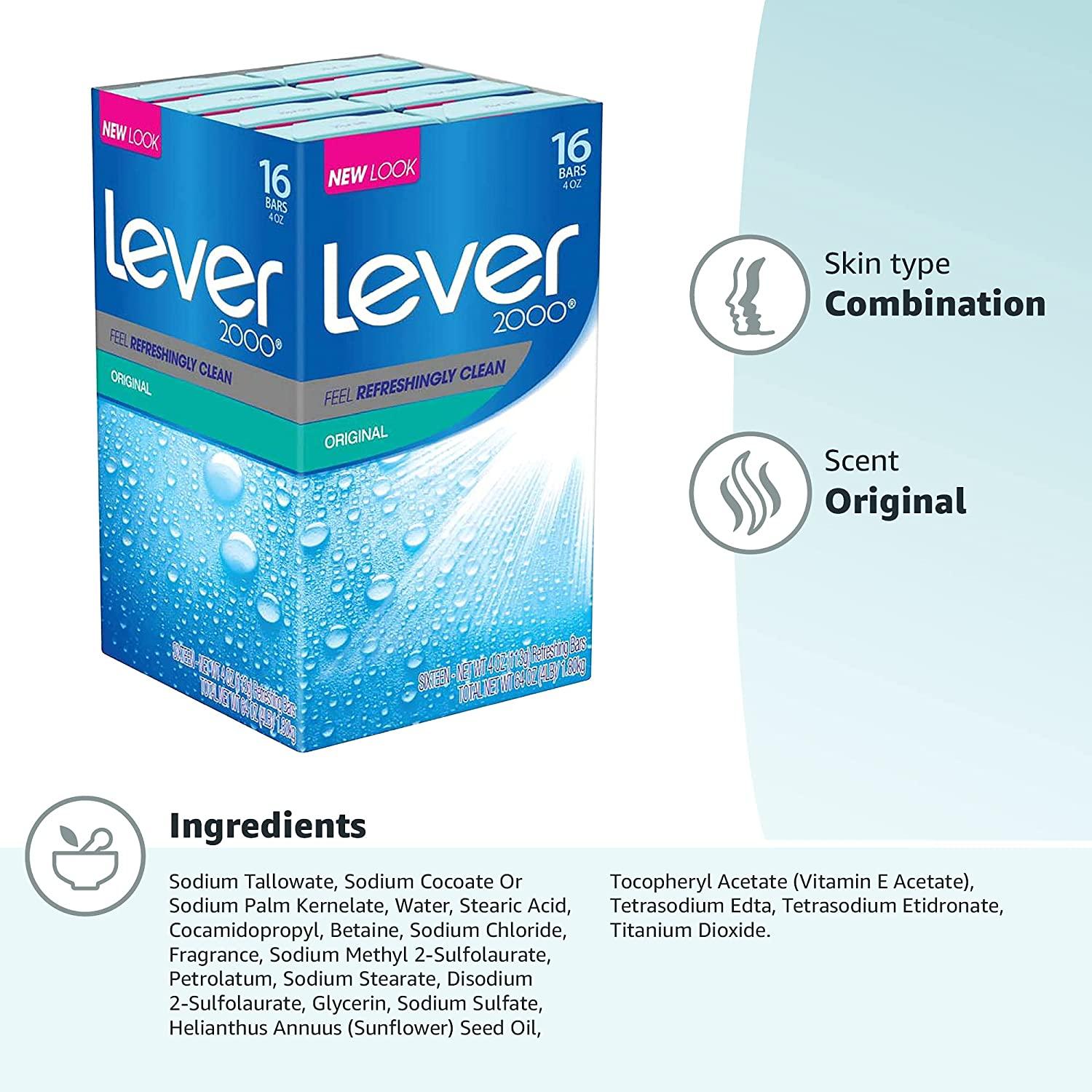 Lever 2000 Original Bar Soap 4 oz - 16 Bar Pack | Buy Now with Express ...
