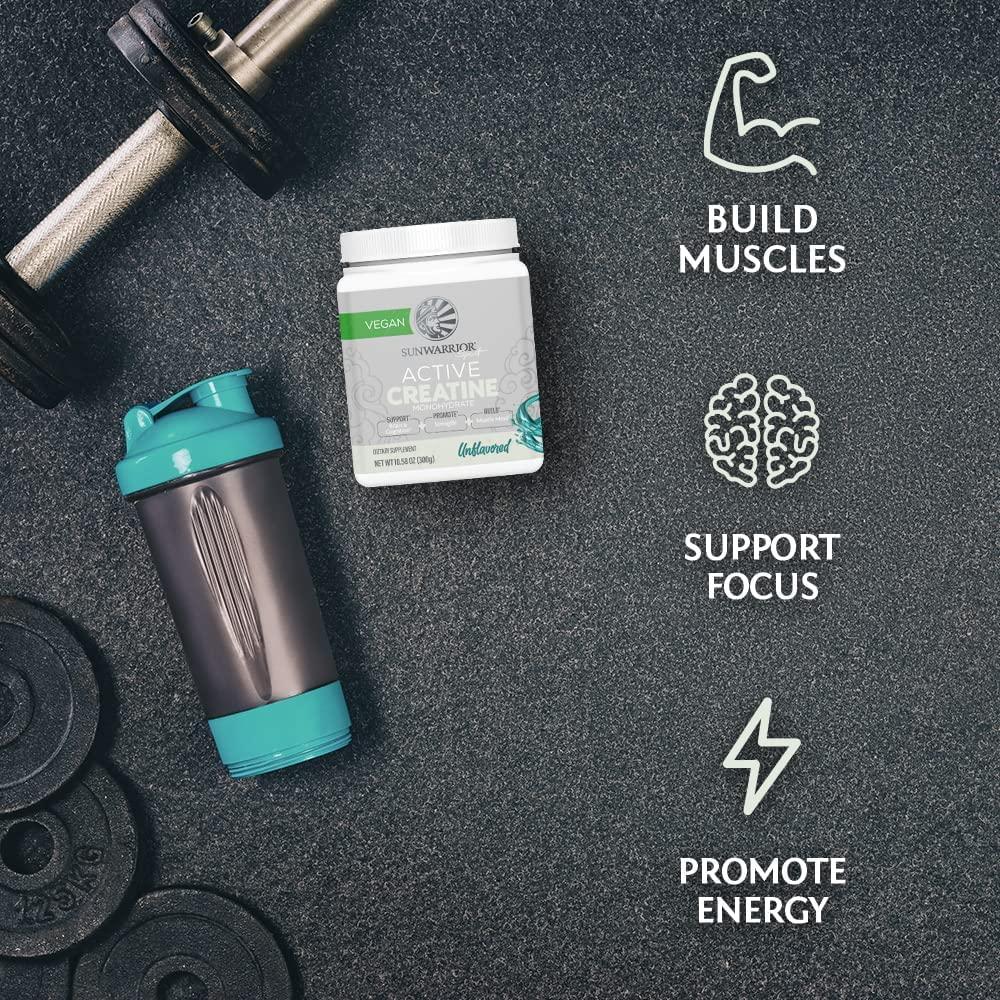 Sunwarrior Active Creatine | 300g Tub (60 Servings) | Vegan Keto ...