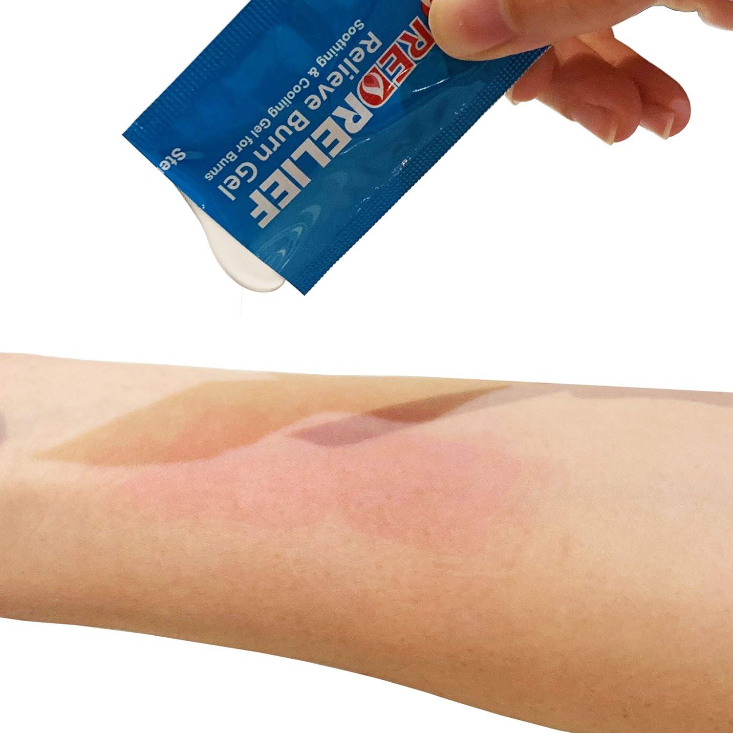 RedRelief Emergency Burn Gel 3.5G - Pack of 20 | Fast Relief for Burns ...