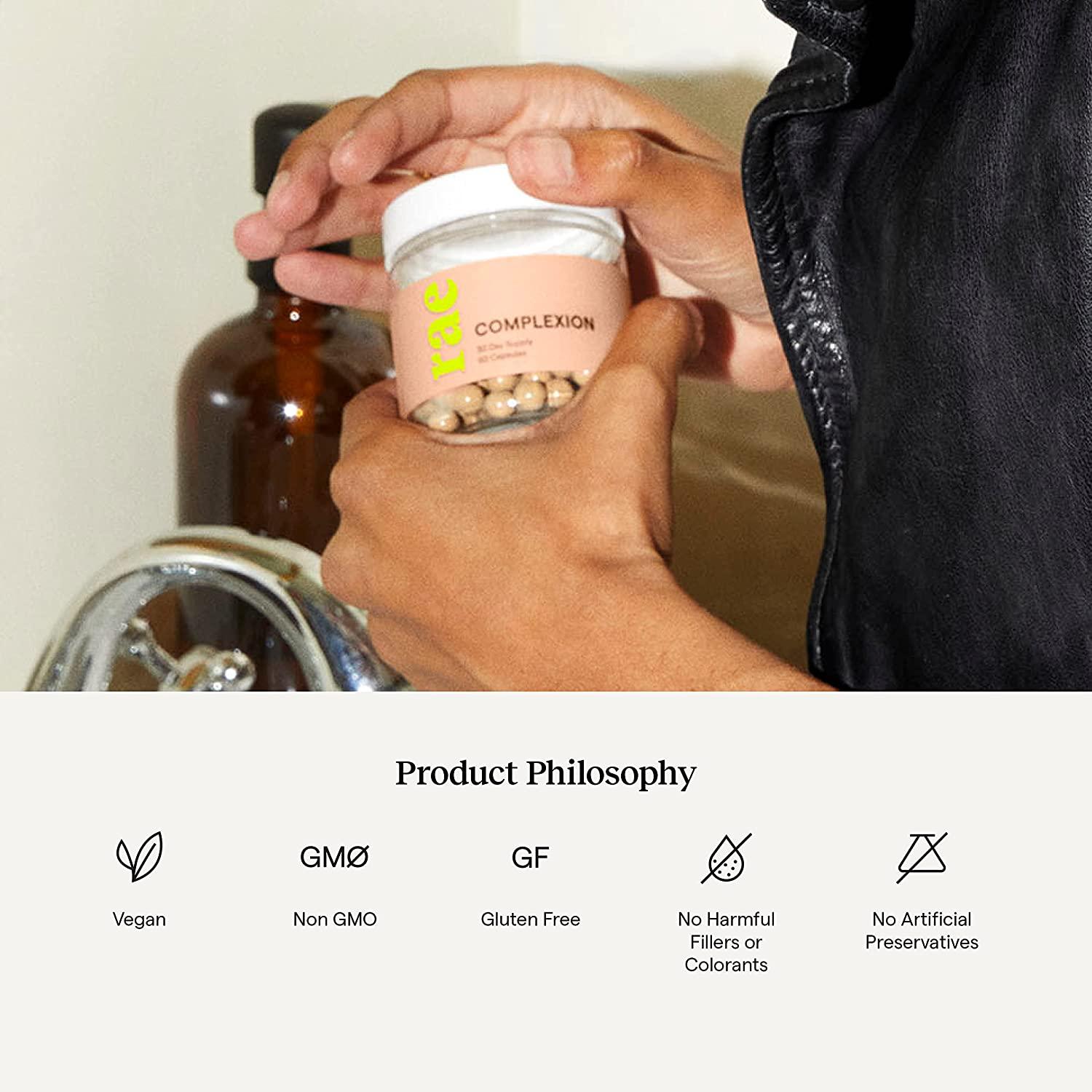 Rae Wellness Complexion Capsules - Natural Skin Supplement with Vitamin ...