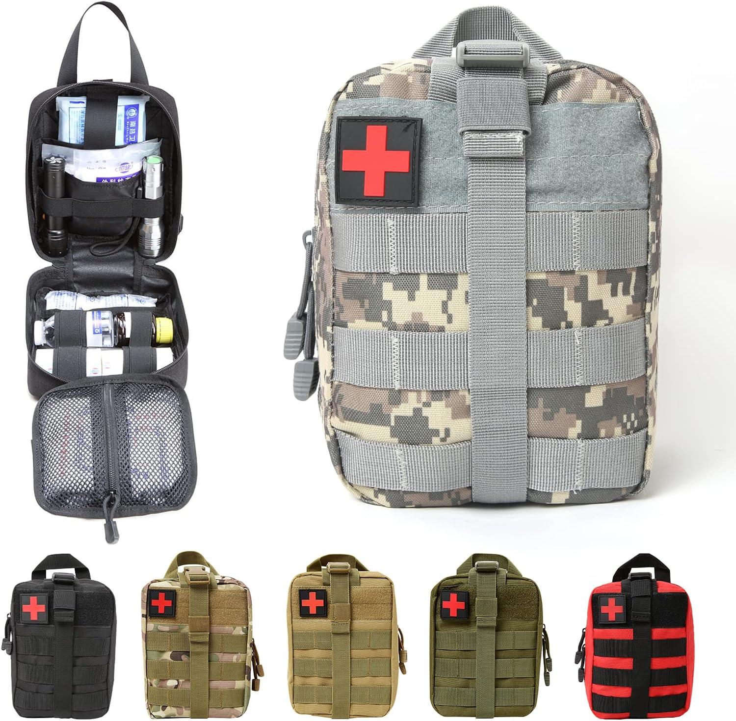 Waterproof Tactical First Aid Pocket Kit - Molle EMT Pouch for Outdoor ...