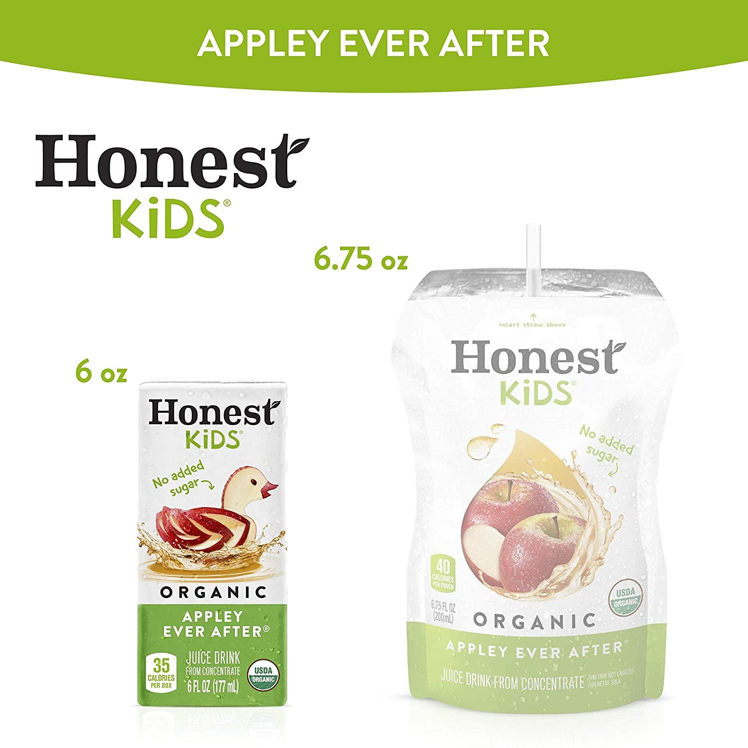 Honest Kids Appley Ever After Organic Juice Drink 6 Fl oz Juice Boxes ...