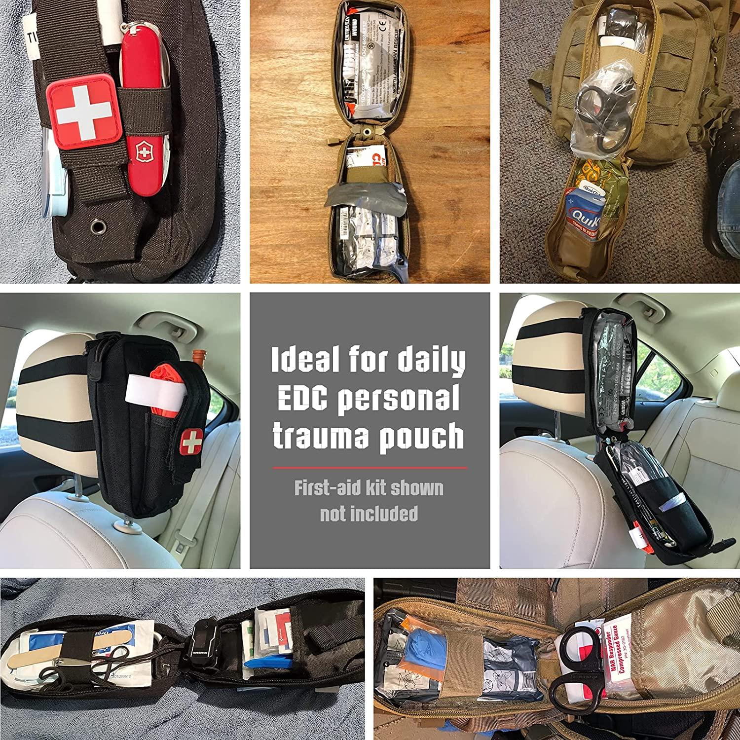 LIVANS Tactical MOLLE Medical Pouch - Rip-Away EMT First Aid Kit | IFAK ...