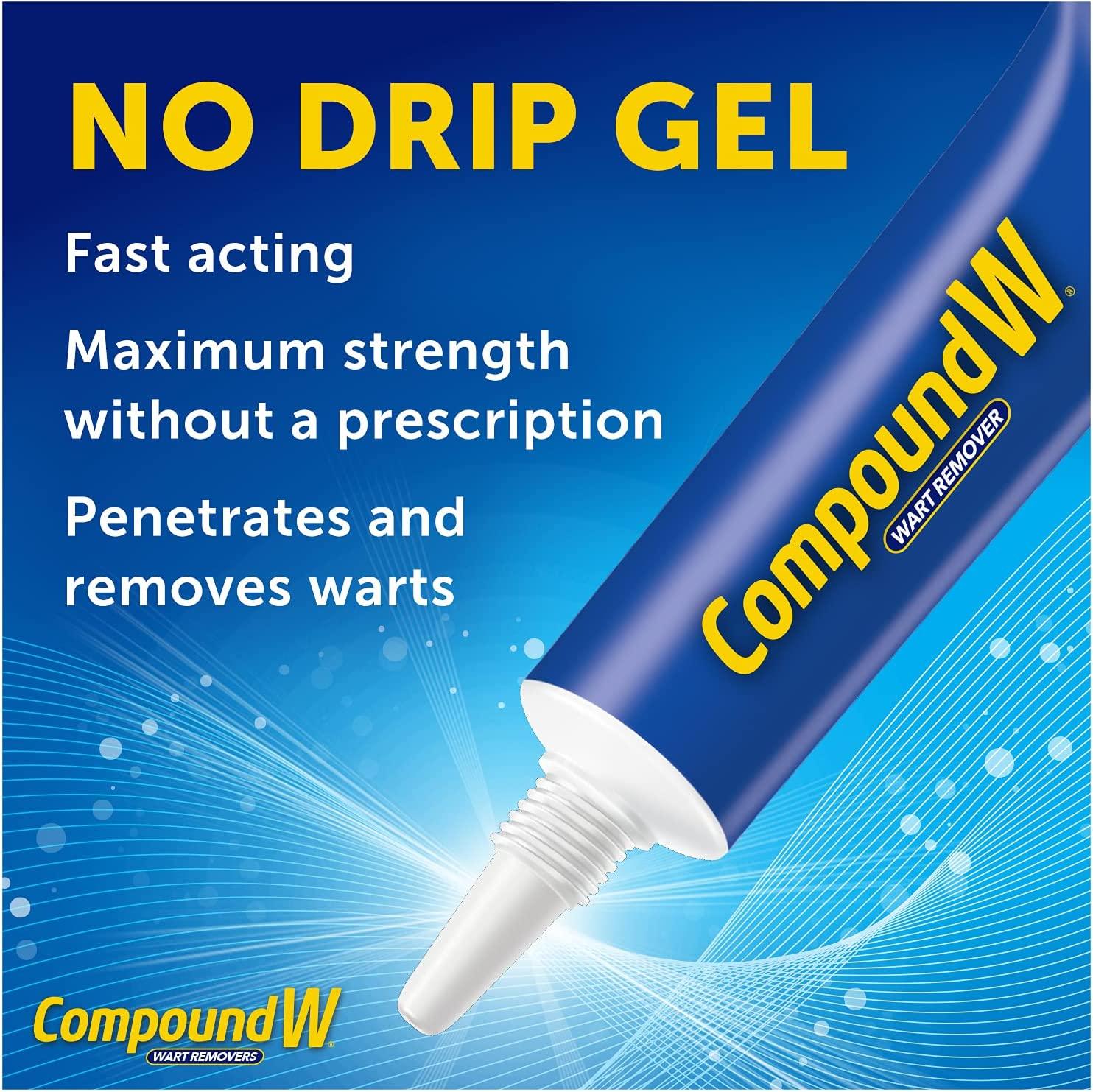 Compound W Maximum Strength Fast Acting Gel Wart Remover 0.25 oz with ...