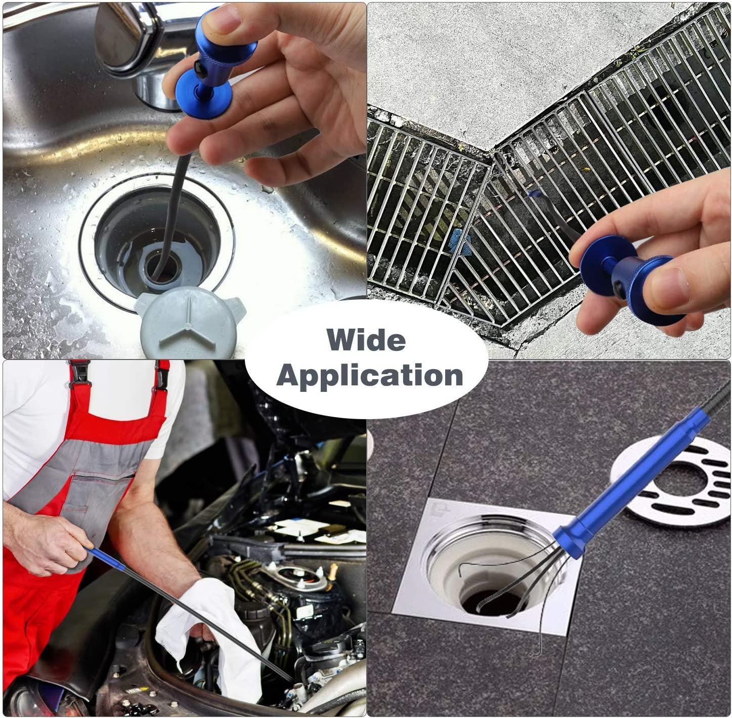 Housolution Magnetic Grabber Tool with LED Lights - Flexible Bendable ...