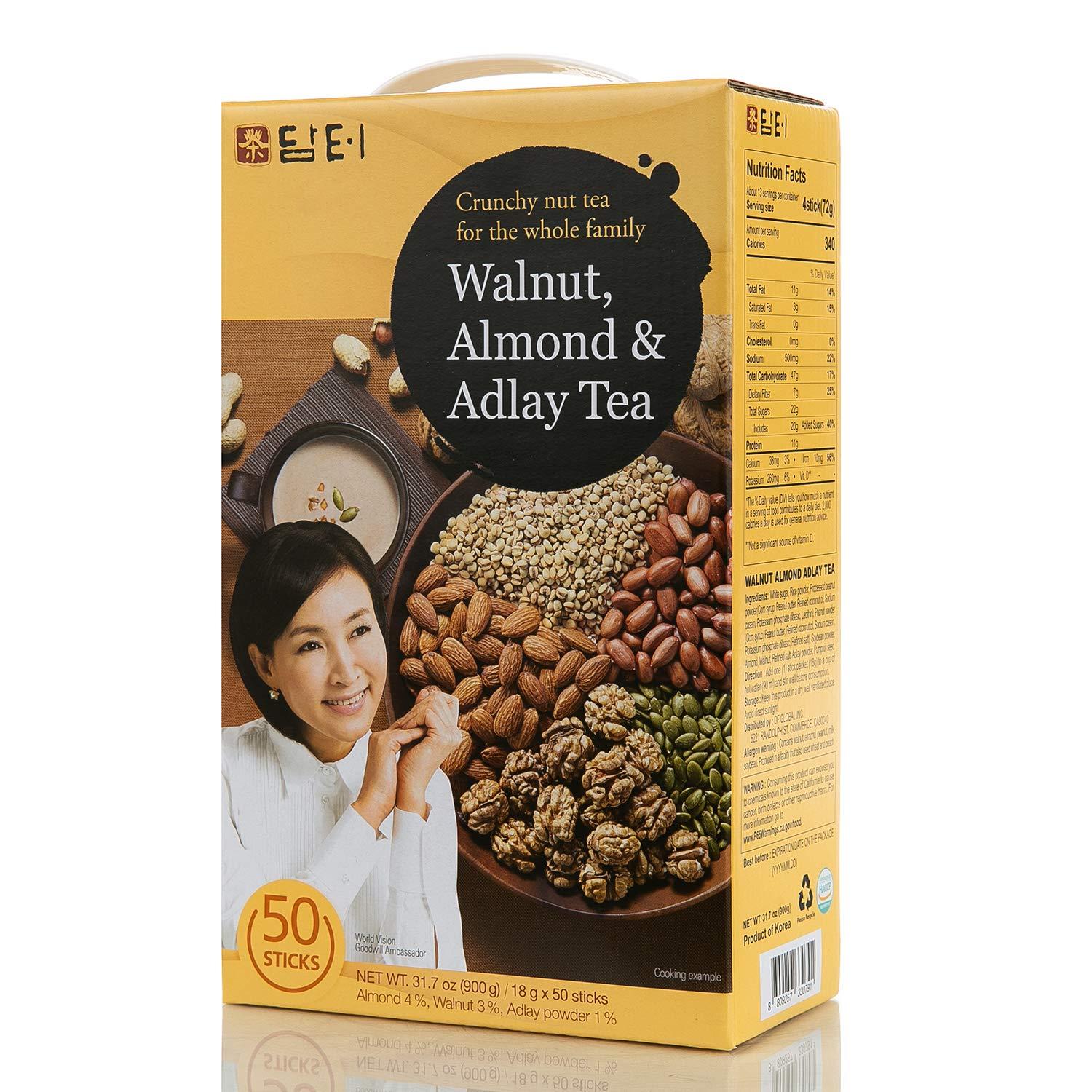 Damtuh Korean Walnut Almond Adlay Powder Meal Replacement Shake - 18g x ...