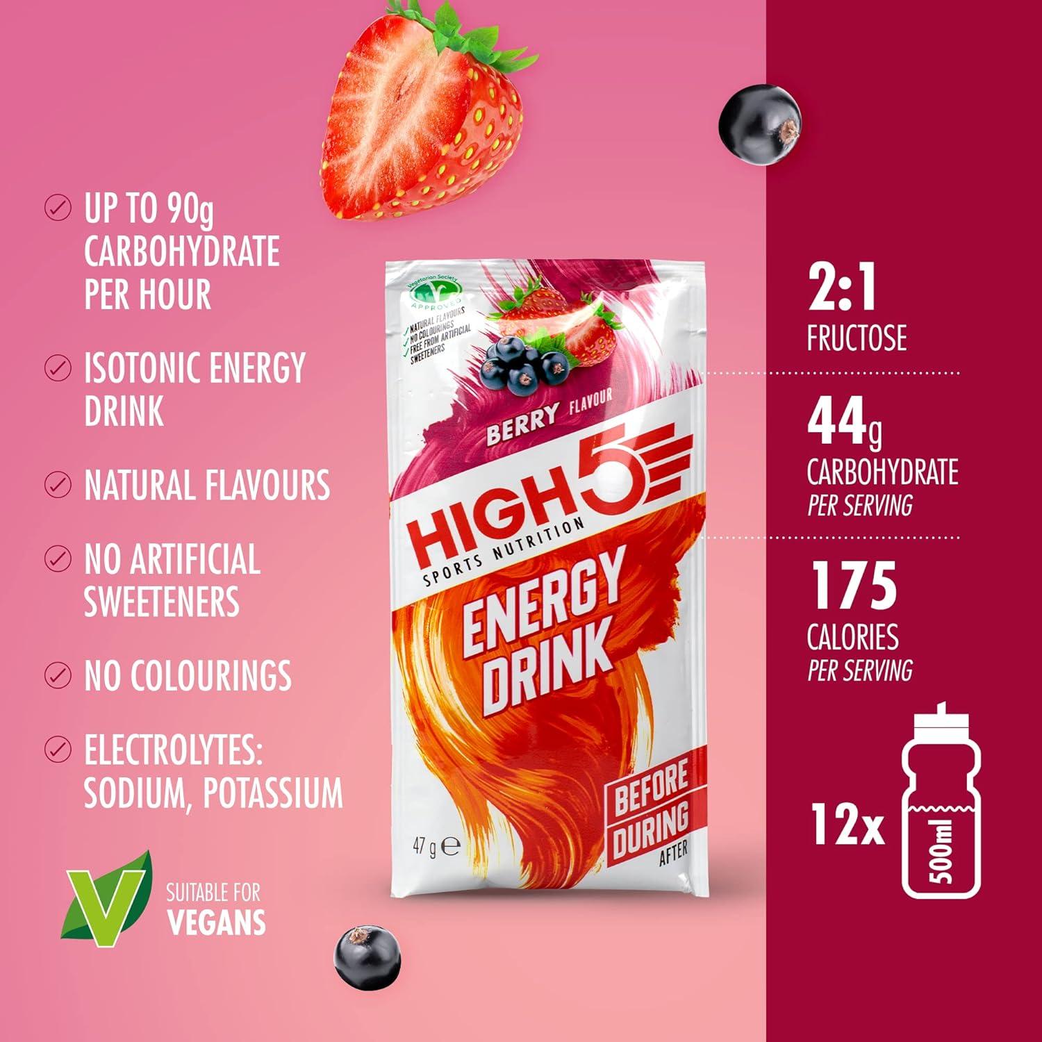 HIGH5 Energy Hydration Drink Refreshing Mix of Carbohydrates and ...